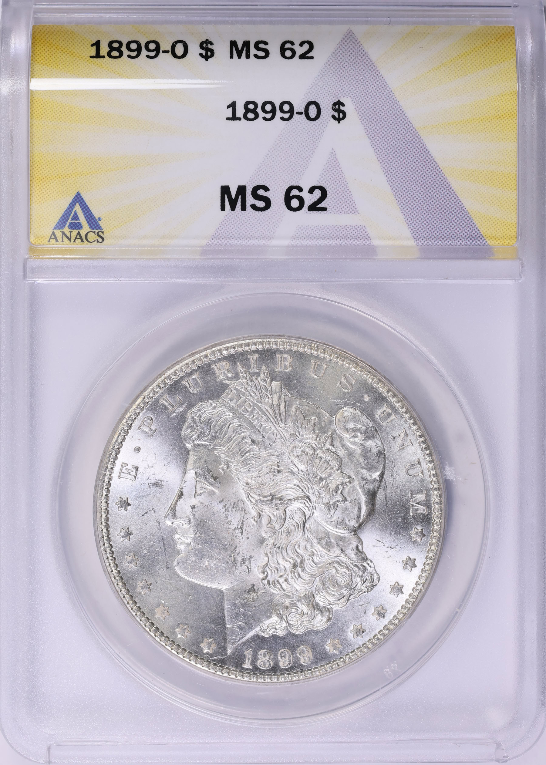 1899-O Morgan Silver Dollar ANACS MS-62 (Item 1818643 ...