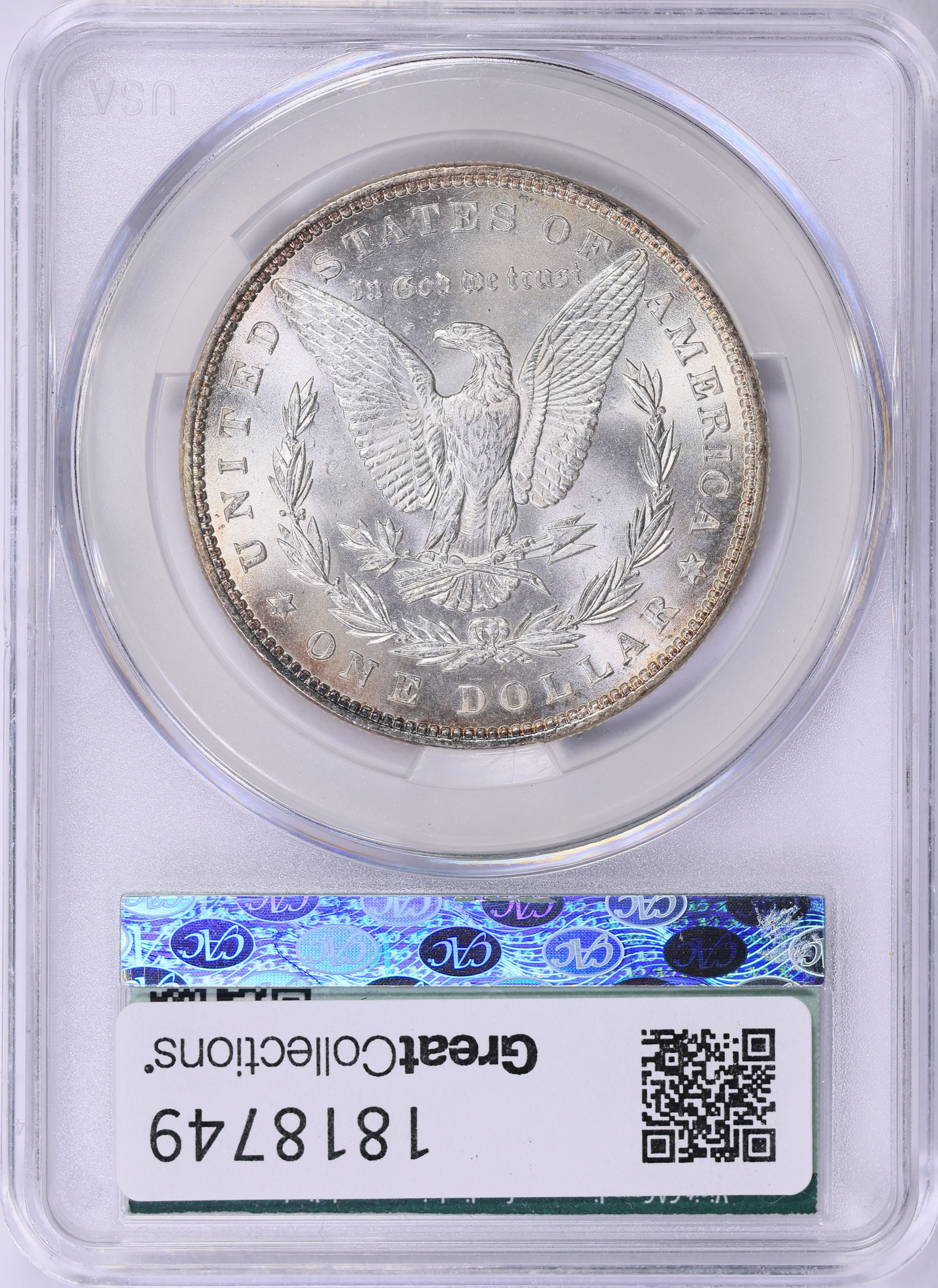 1886 Morgan Silver Dollar CACG MS-65 (Item 1818749) | GreatCollections Coin Auctions