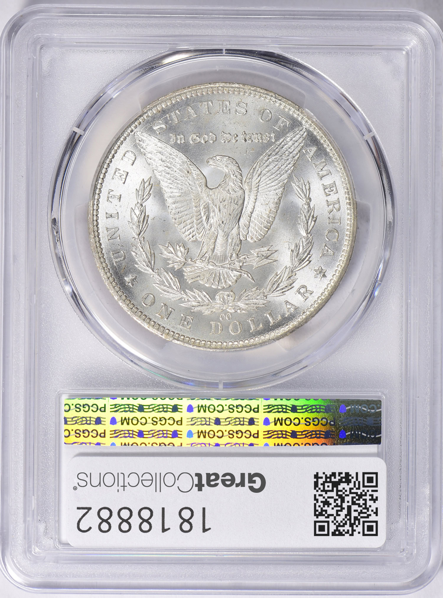 1885-CC Morgan Silver Dollar PCGS MS-67+ (CAC Green) (Item 1818882) | GreatCollections Coin Auctions
