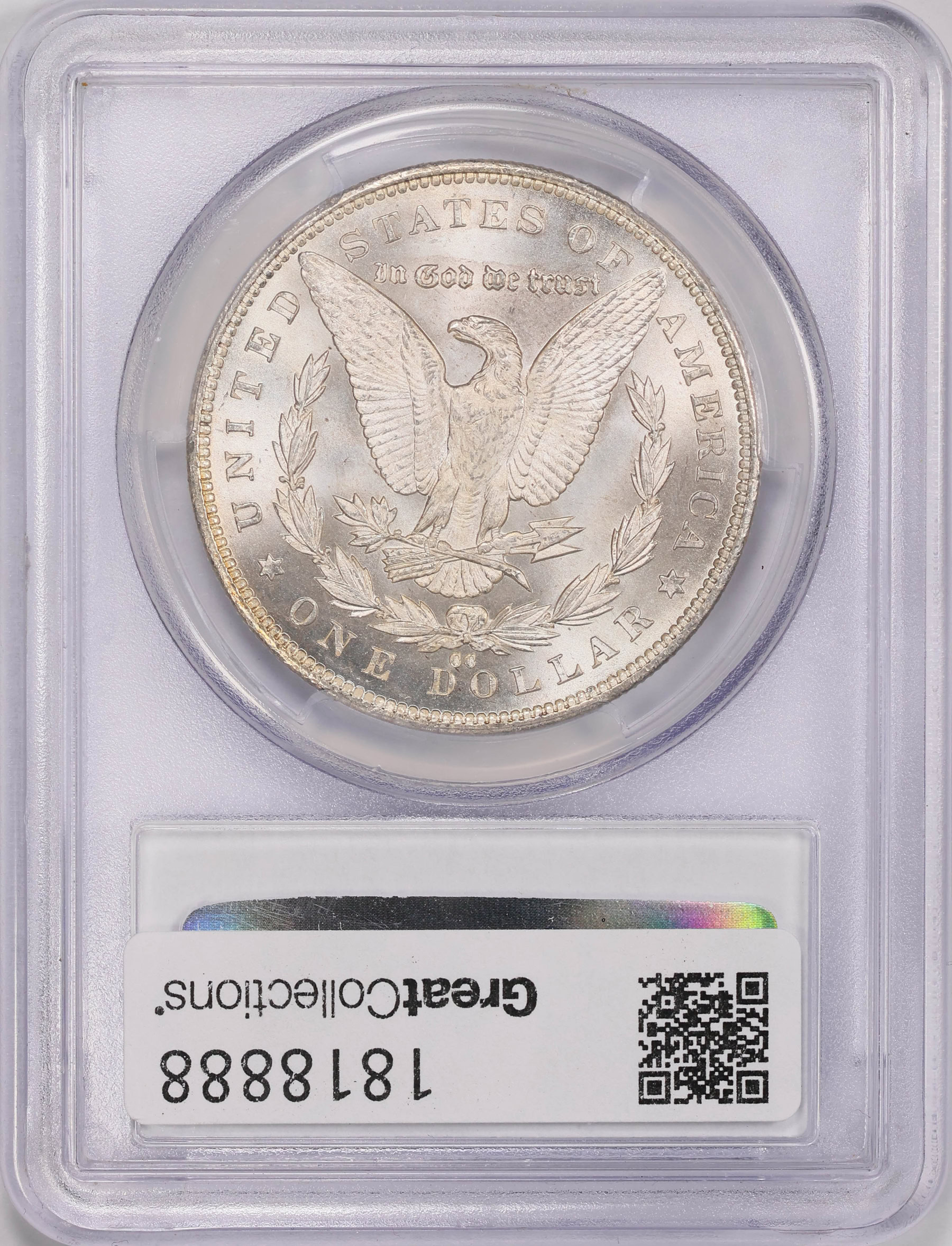 1892-CC Morgan Silver Dollar PCGS MS-66 (Item 1818888) | GreatCollections Coin Auctions