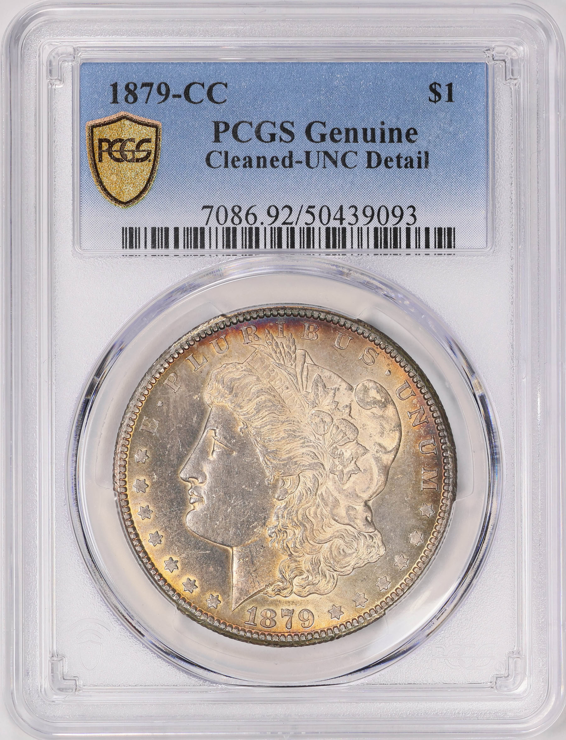 1879-CC Morgan Silver Dollar PCGS Genuine Unc Details (Item 1818889) | GreatCollections Coin ...