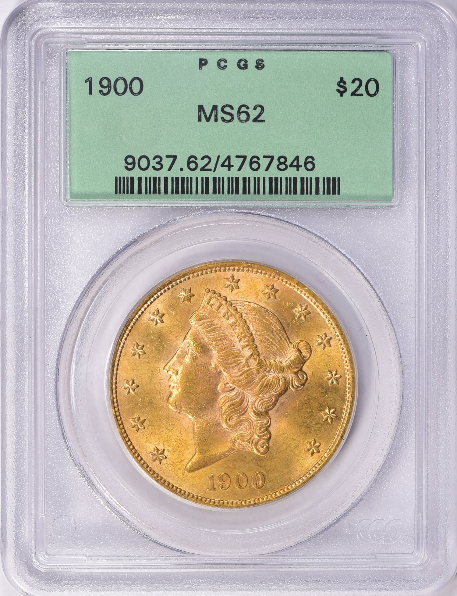 1900 Liberty Gold Double Eagle PCGS MS-62 OGH (Item 1819025) | GreatCollections Coin Auctions