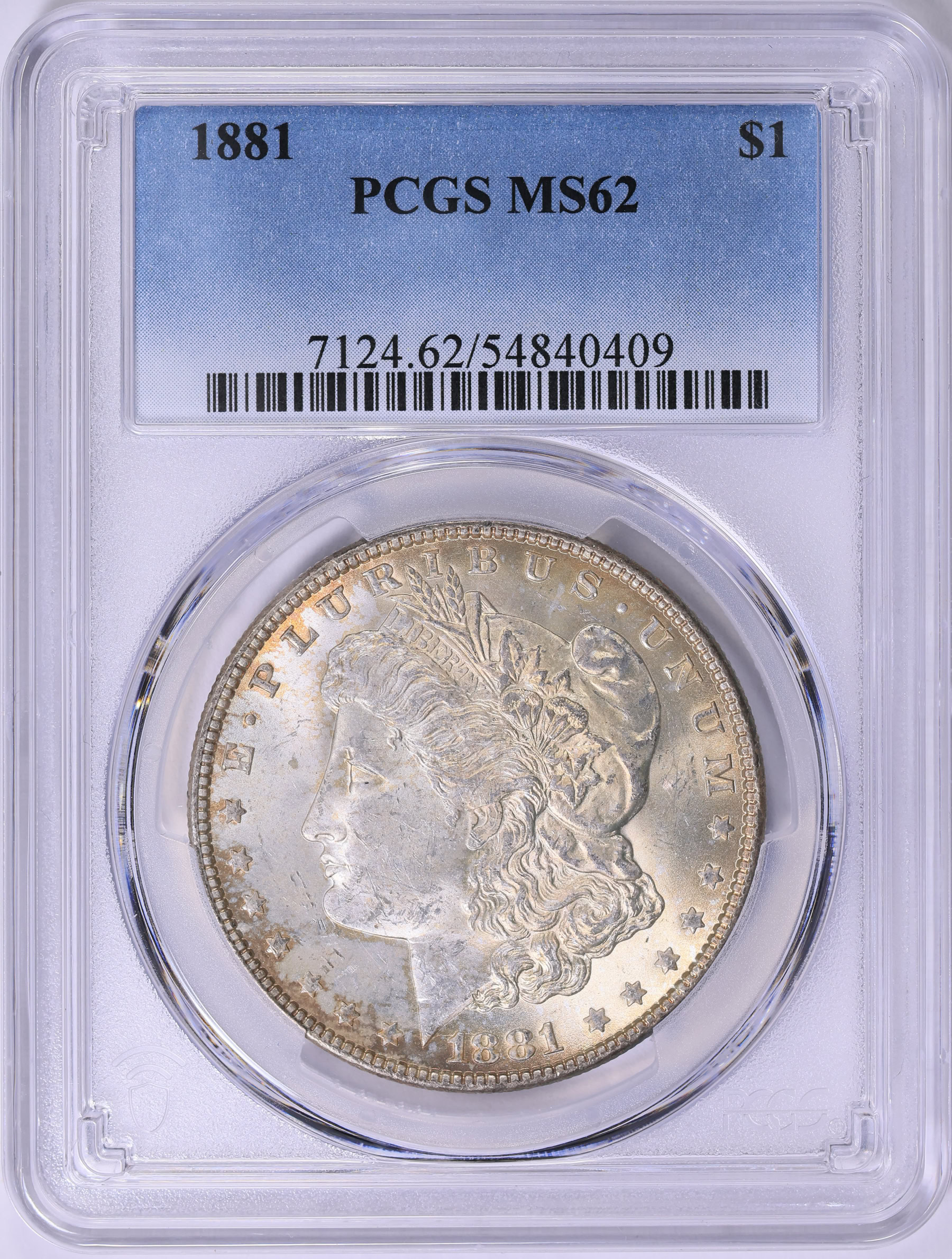 1881 Morgan Silver Dollar PCGS MS-62 (Item 1819065) | GreatCollections ...
