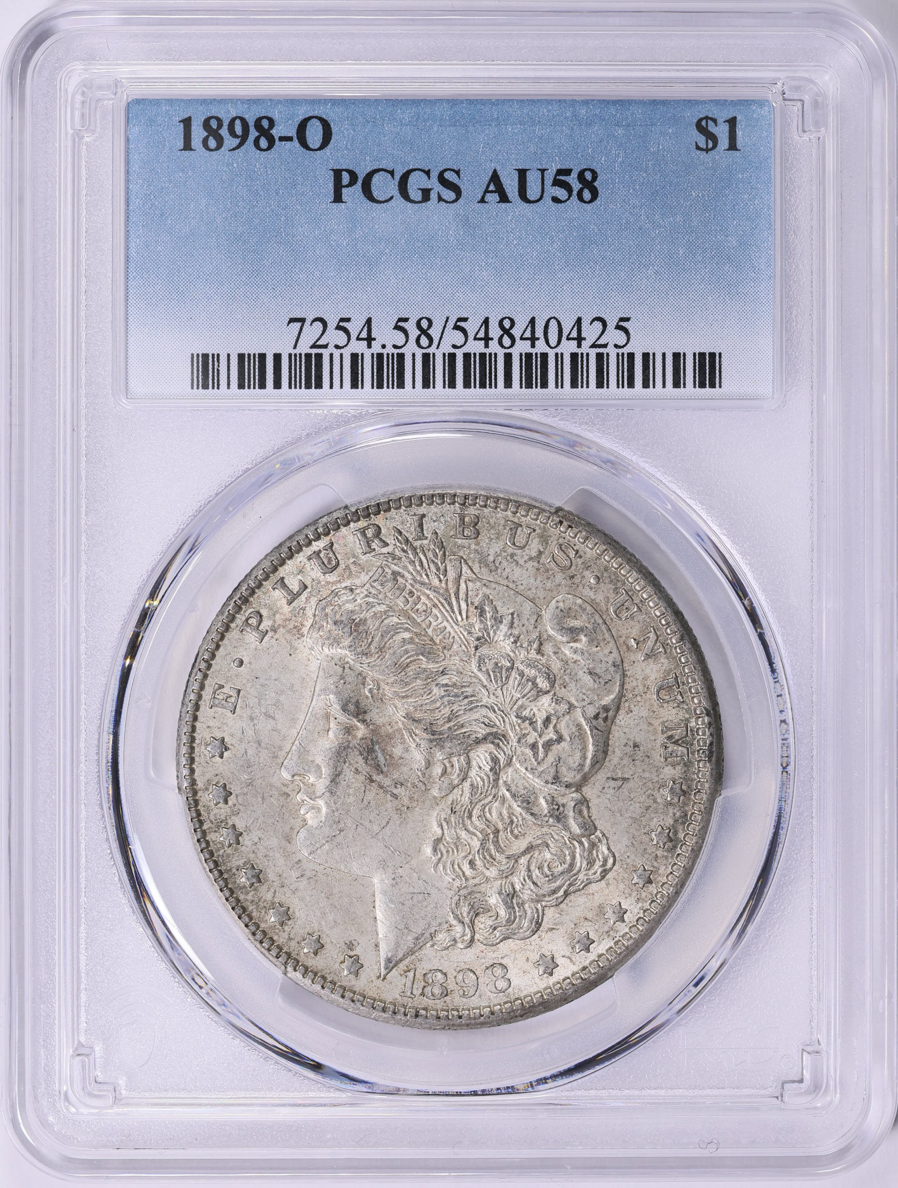 1898-O Morgan Silver Dollar PCGS AU-58 (Item 1819081) | GreatCollections Coin Auctions
