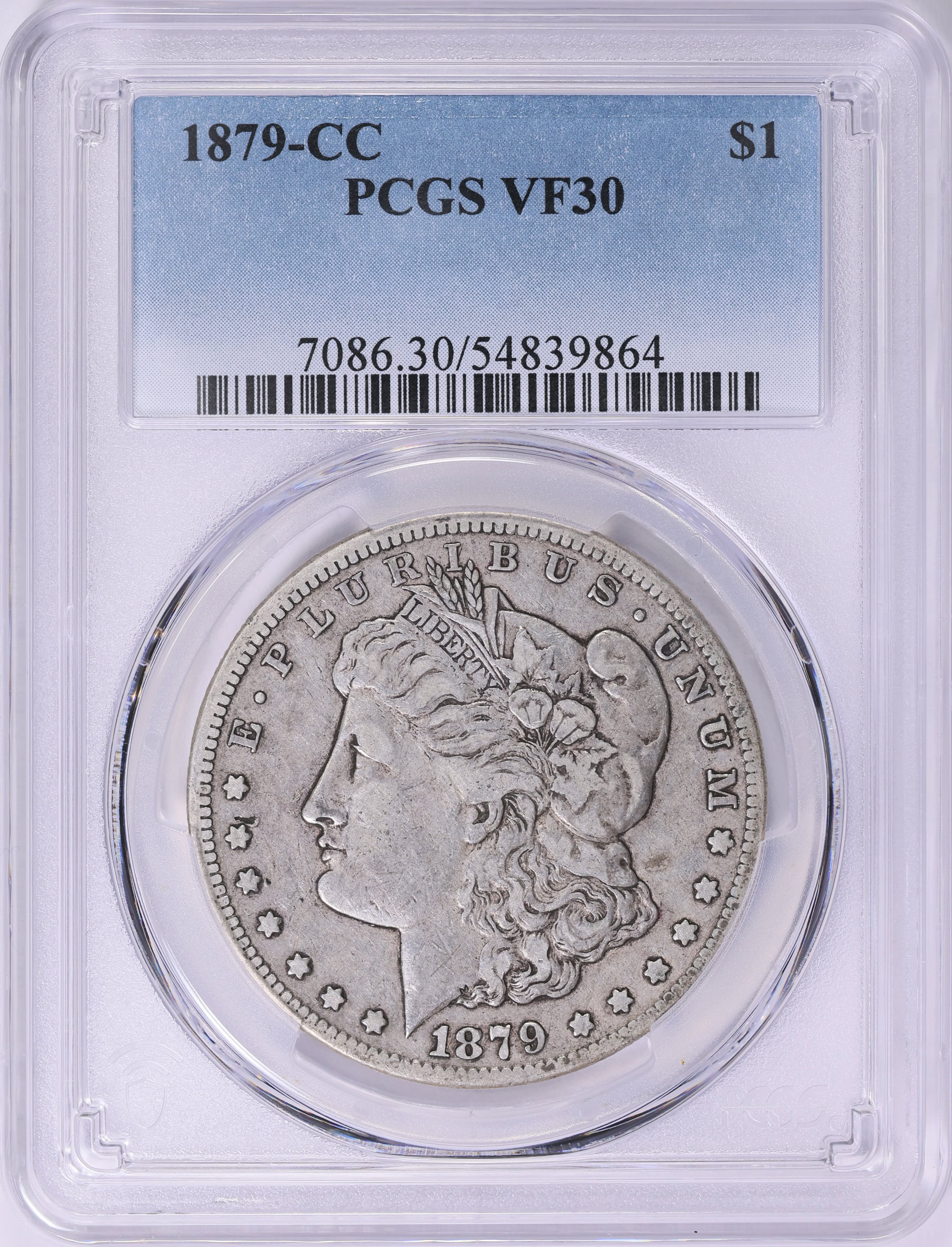 1879-CC Morgan Silver Dollar PCGS VF-30 (Item 1819120) | GreatCollections Coin Auctions
