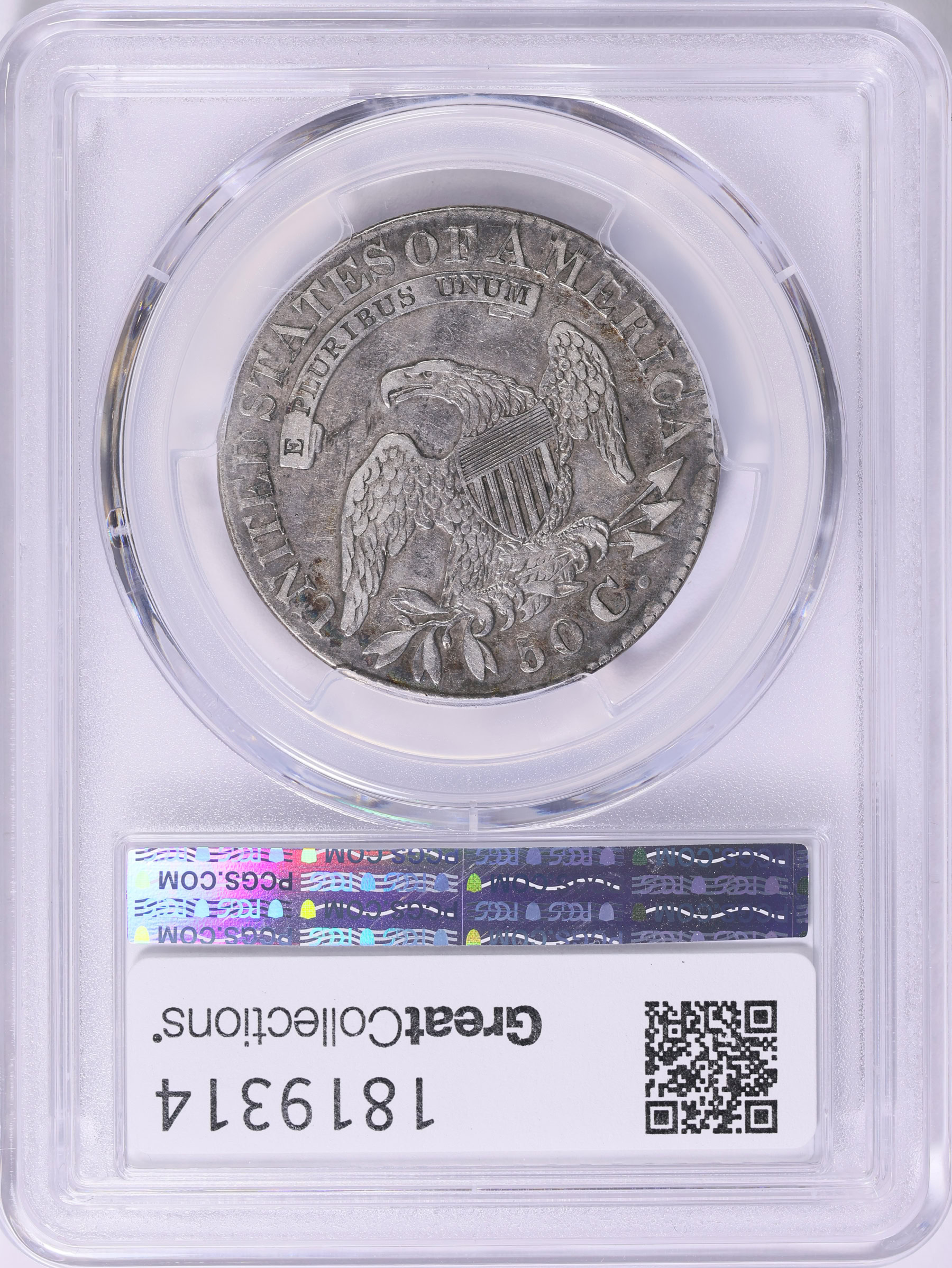1828 Capped Bust Half Dollar Curl Base, No Knob 2 PCGS VF-30 (Toned ...