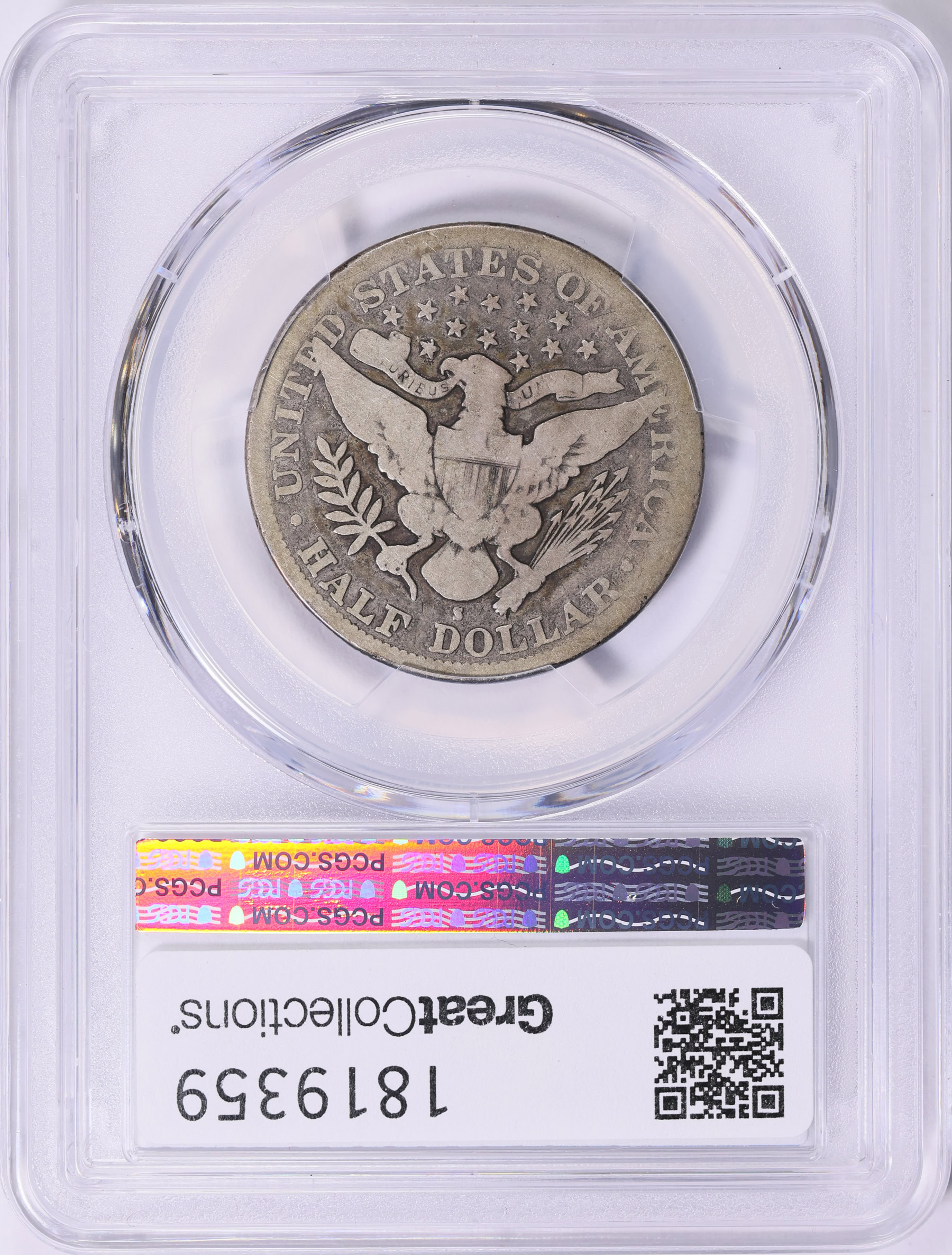 1892-S Barber Half Dollar PCGS G-06 (Item 1819359) | GreatCollections Coin Auctions