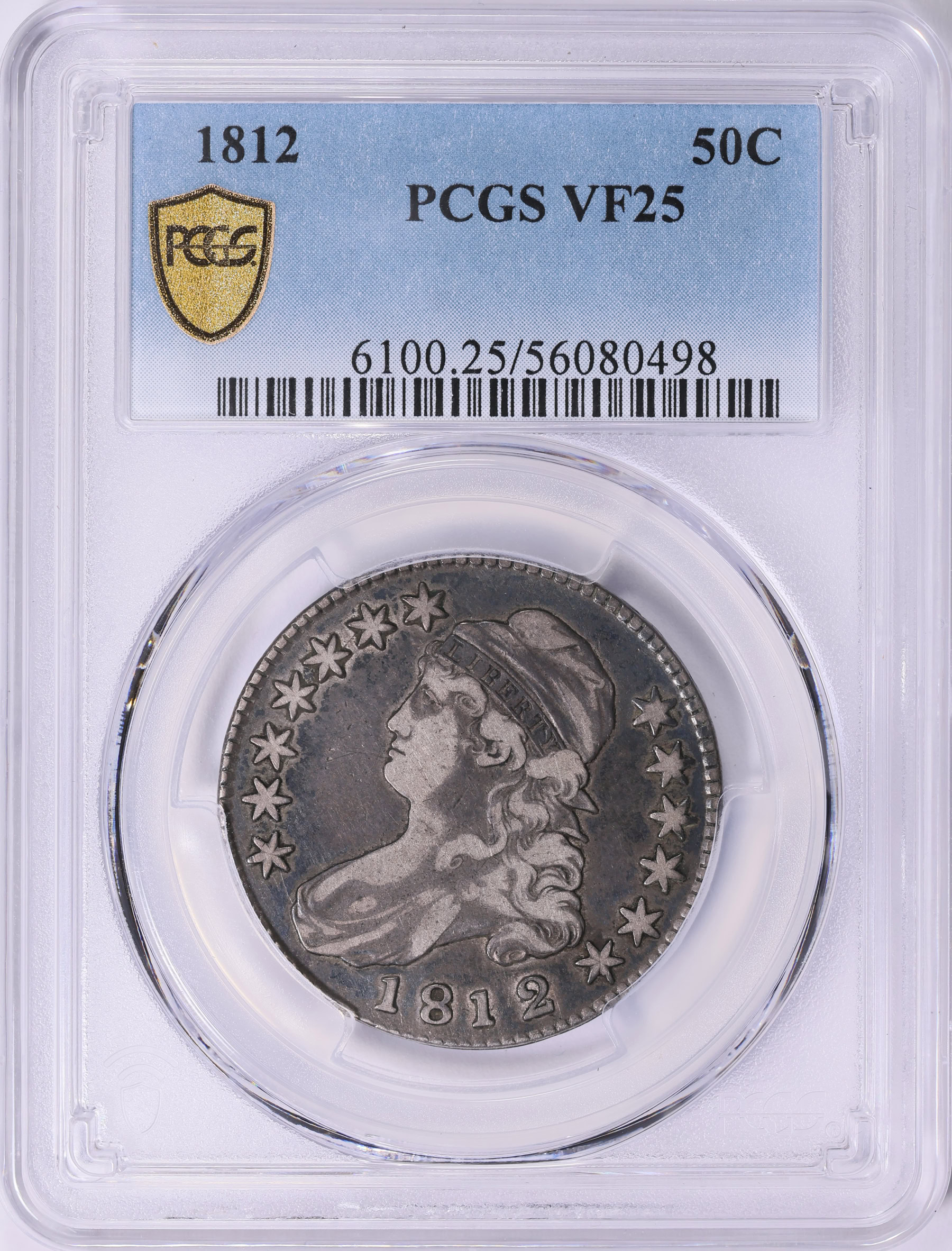 1812 Capped Bust Half Dollar PCGS VF-25 (Item 1819371 ...