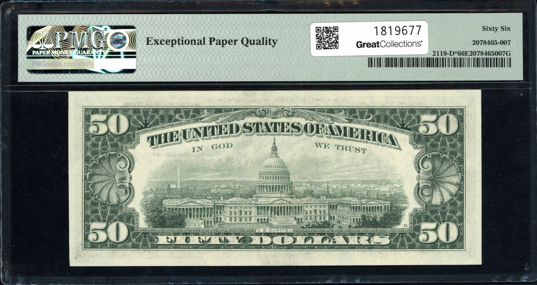 Fr. 2119-D* (D* Block) 1977 $50 Cleveland Federal Reserve Star Note ...