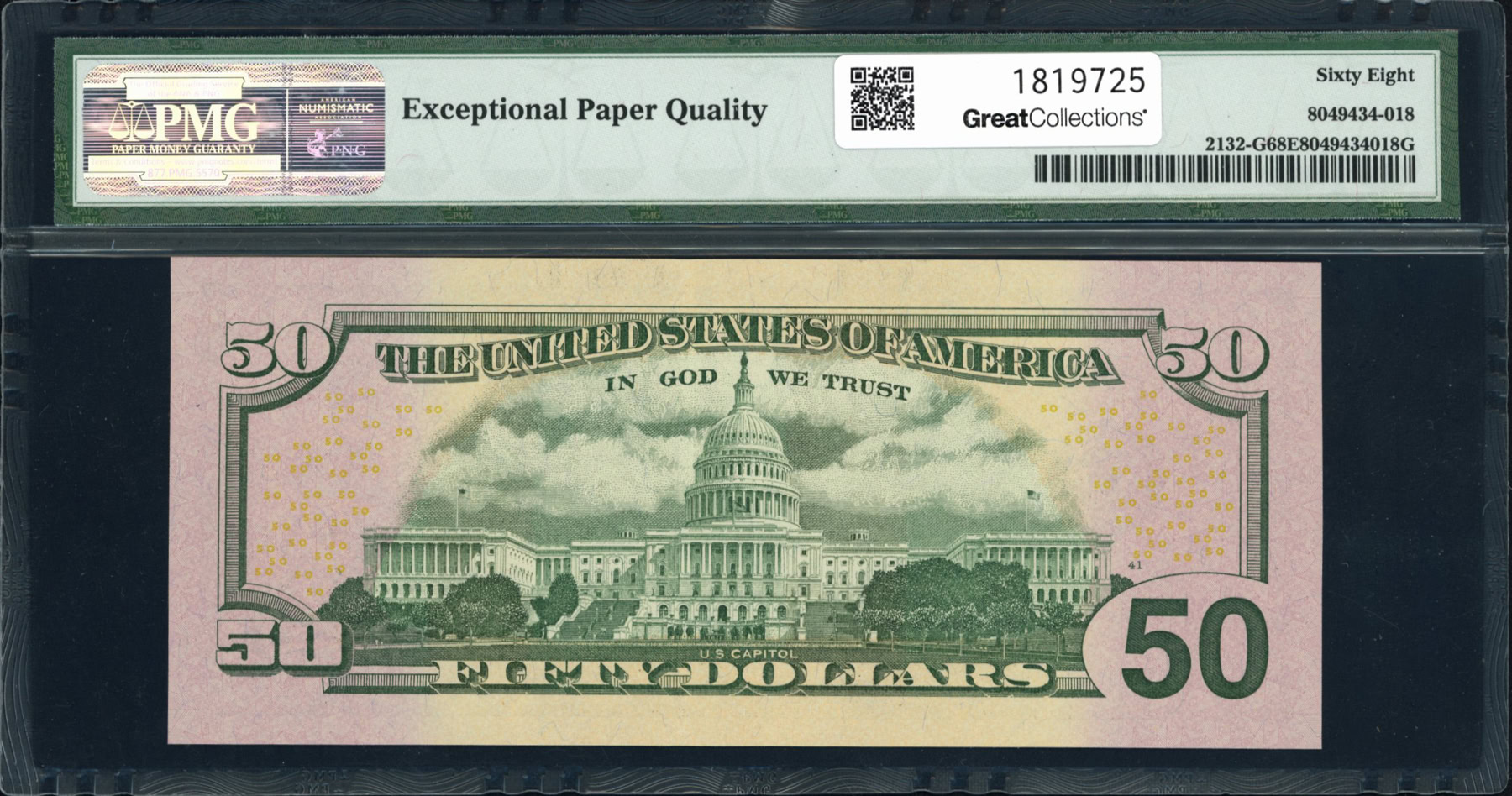 Fr. 2132-G (MGA Block) 2013 $50 Chicago Federal Reserve Note Rios / Lew ...
