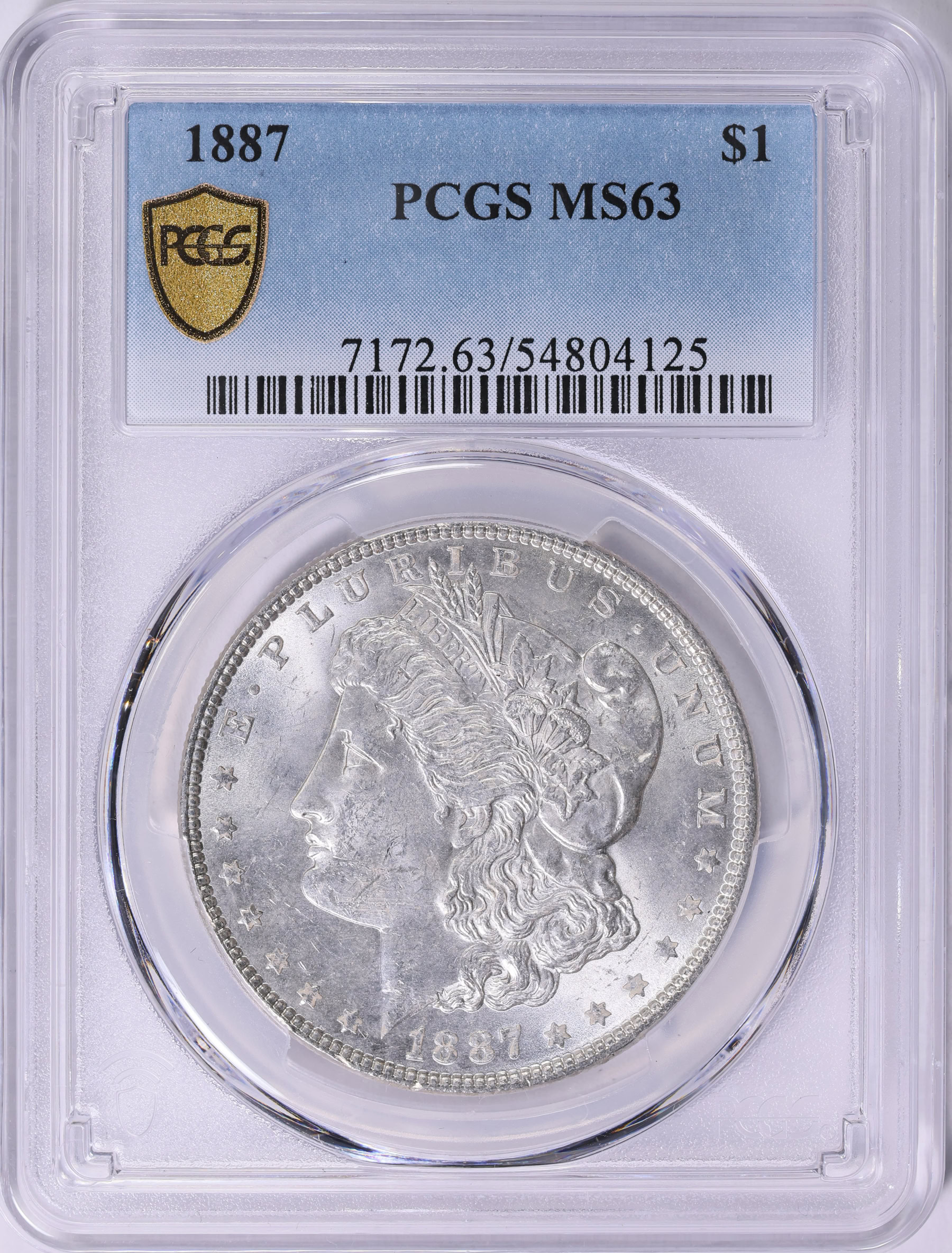 1887 Morgan Silver Dollar PCGS MS-63 (Item 1819727) | GreatCollections Coin Auctions