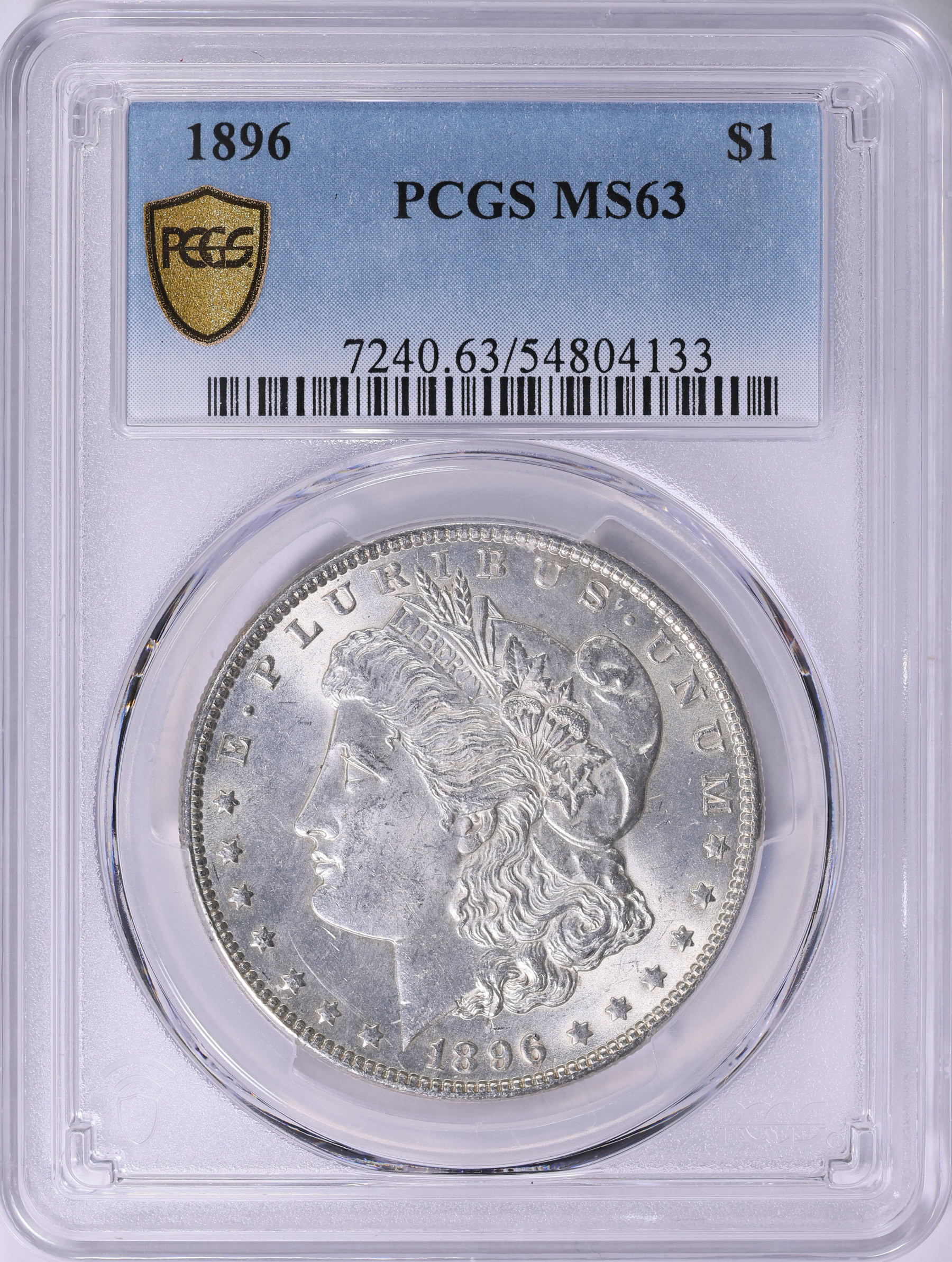 1896 Morgan Silver Dollar PCGS MS-63 (Item 1819732) | GreatCollections Coin Auctions