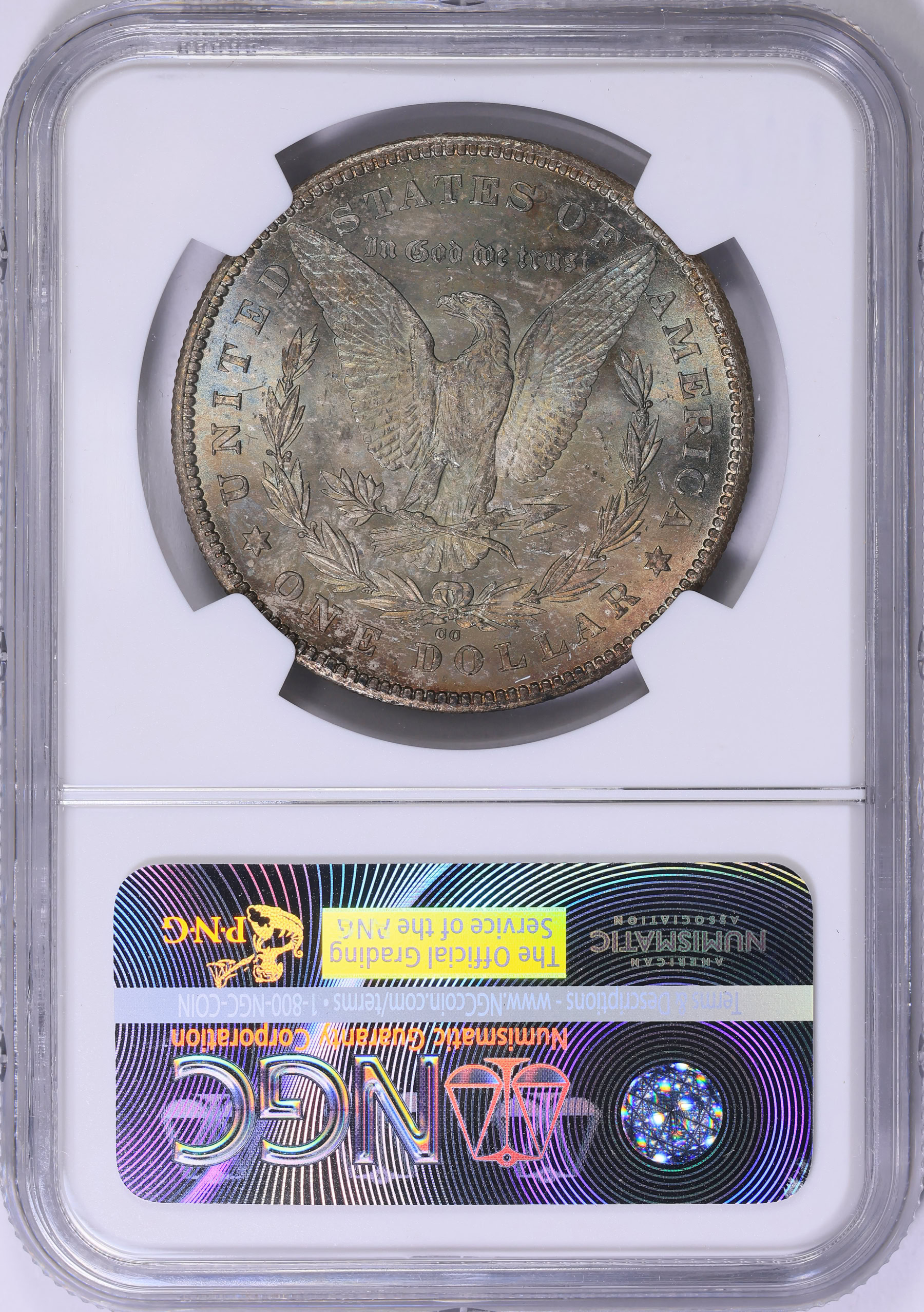 1878-CC Morgan Silver Dollar NGC MS-62 (Toned) (Item 1820210) | GreatCollections Coin Auctions