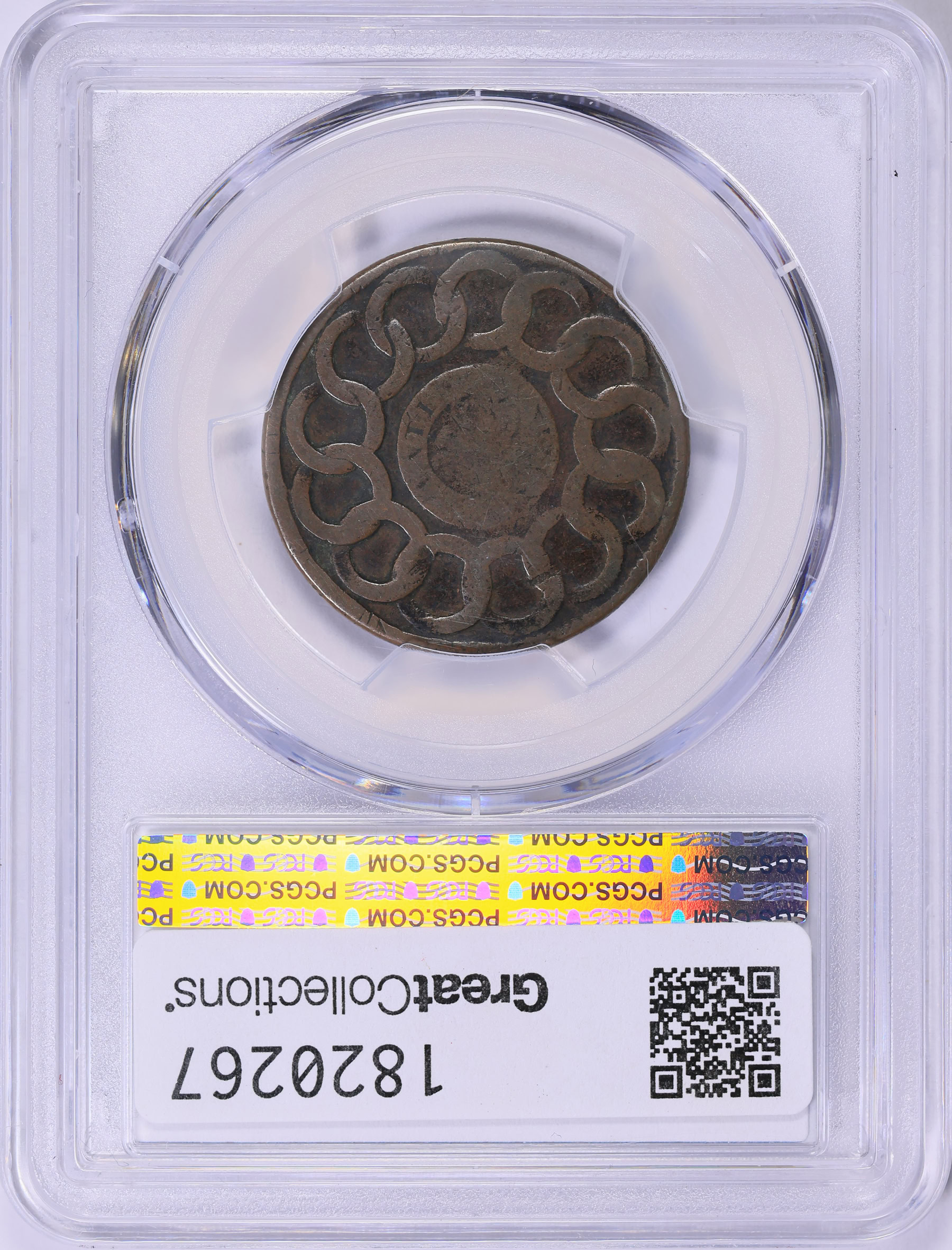 1787 Fugio Cent STATES UNITED, 4 Cinq PCGS G-04 BN (Item 1820267 ...