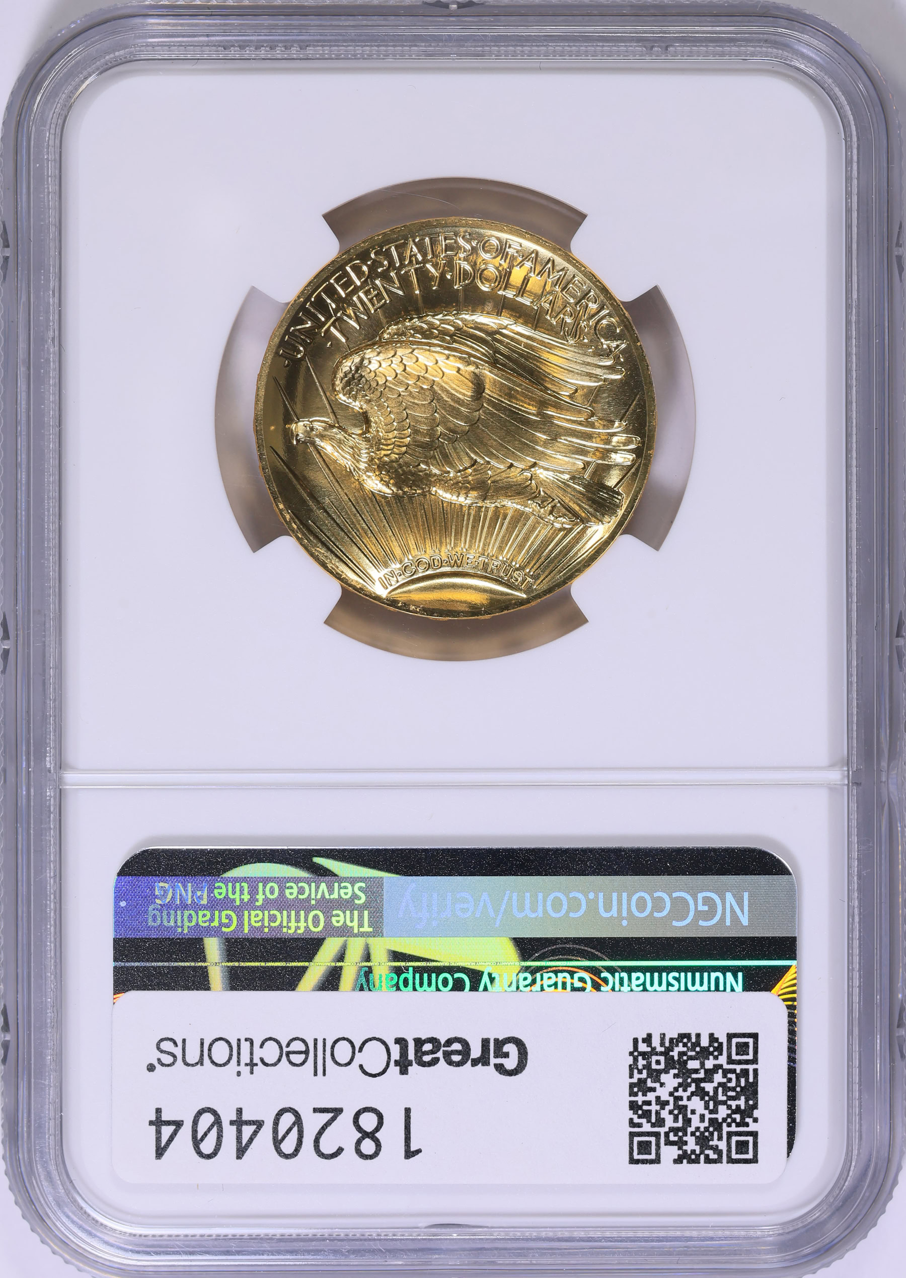 2009 MMIX Ultra High Relief $20 Gold NGC MS-70 DMPL (Mercanti Signed ...