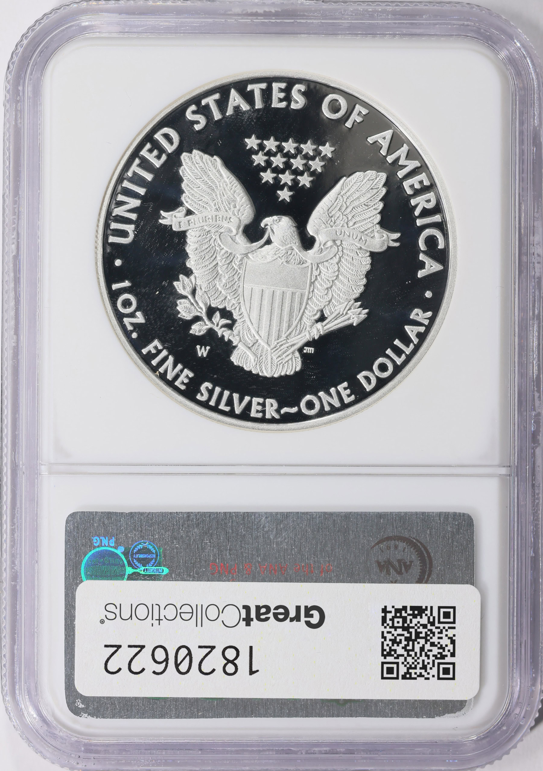 2008-W $1 Silver Eagle Early Releases NGC Proof-70 UC (Item 1820622 ...