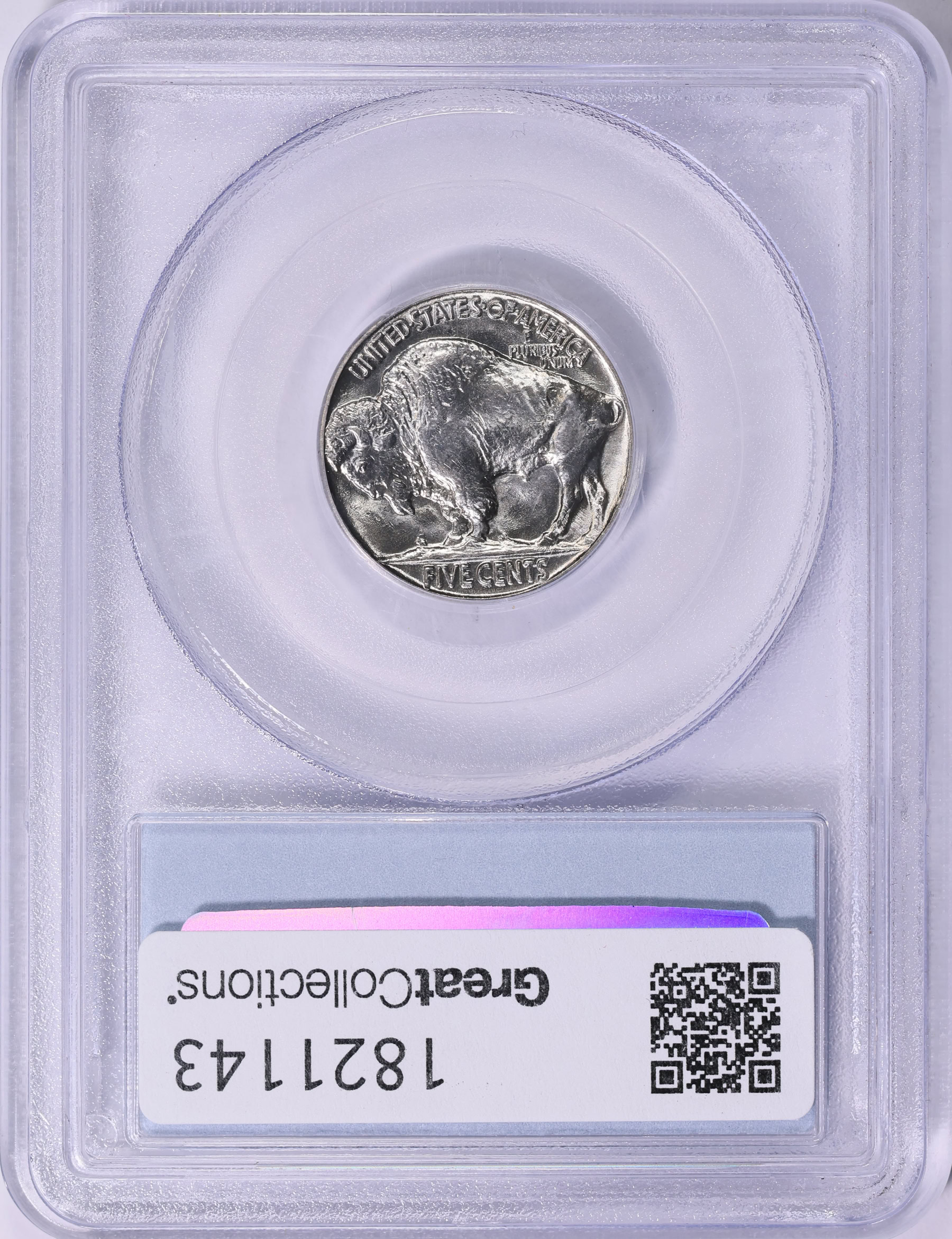 1937 Buffalo Nickel PCGS MS-65 (Item 1821143) | GreatCollections Coin Auctions
