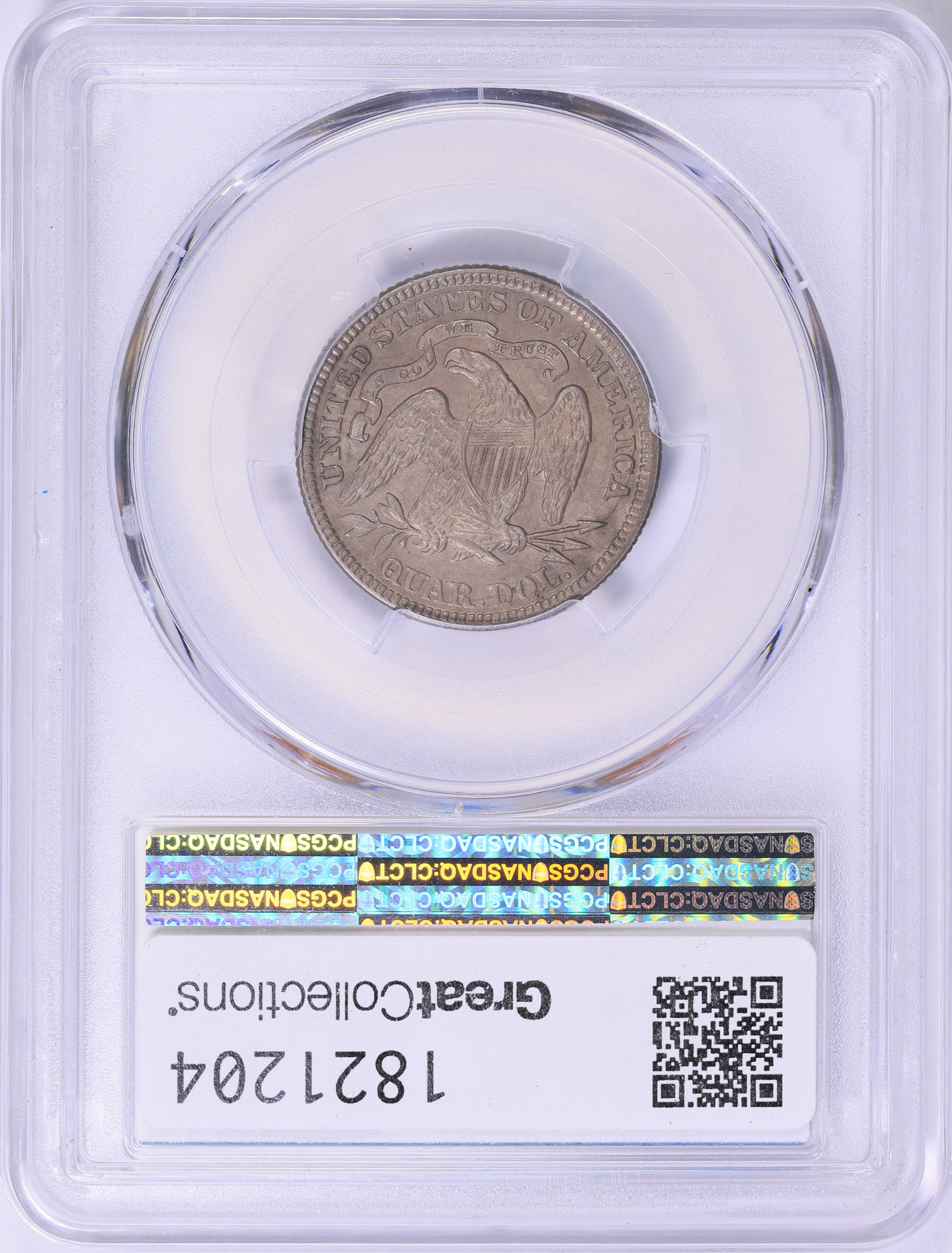 1875 Seated Liberty Quarter PCGS AU-58 (Item 1821204 ...