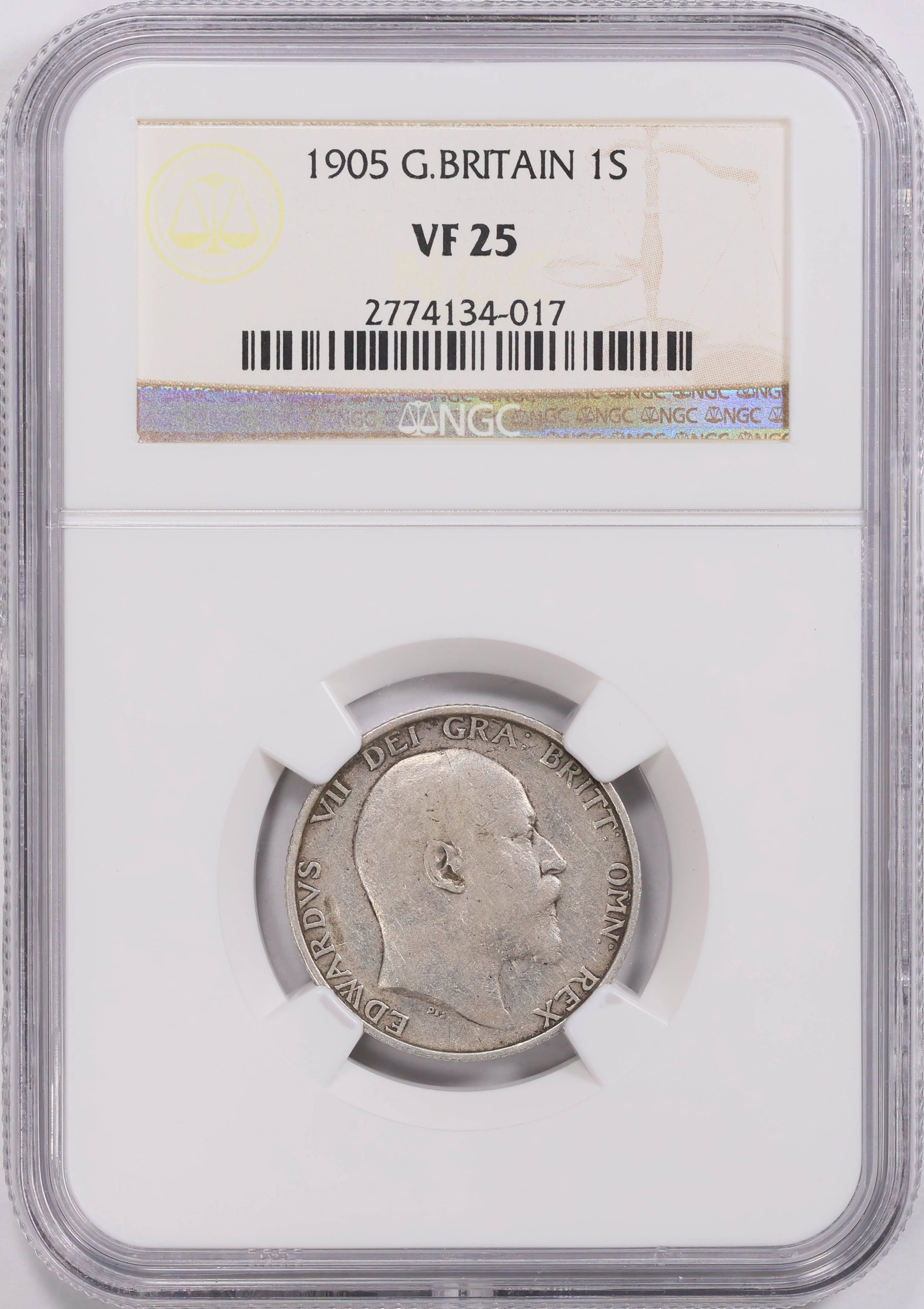 Great Britain 1905 Silver Shilling KM-800 NGC VF-25 (Item 1821363 ...