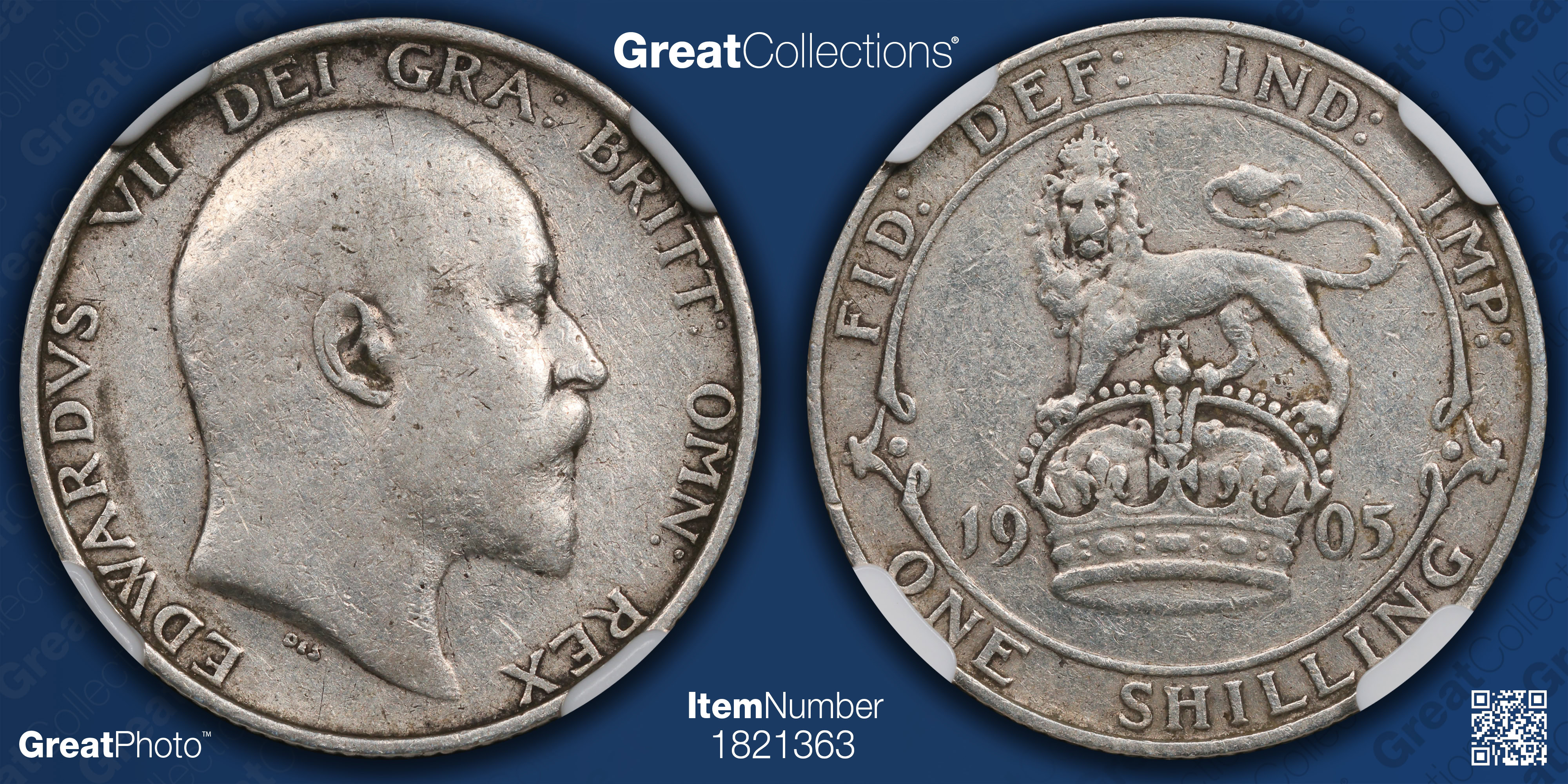 Great Britain 1905 Silver Shilling KM-800 NGC VF-25 (Item 1821363 ...