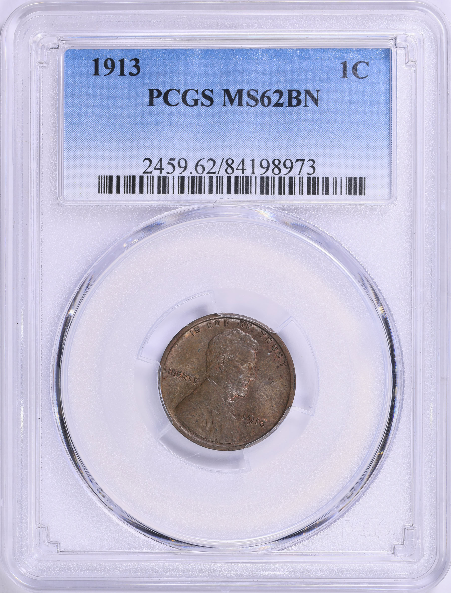 1913 Lincoln Cent PCGS MS-62 BN (Item 1821557) | GreatCollections Coin Auctions