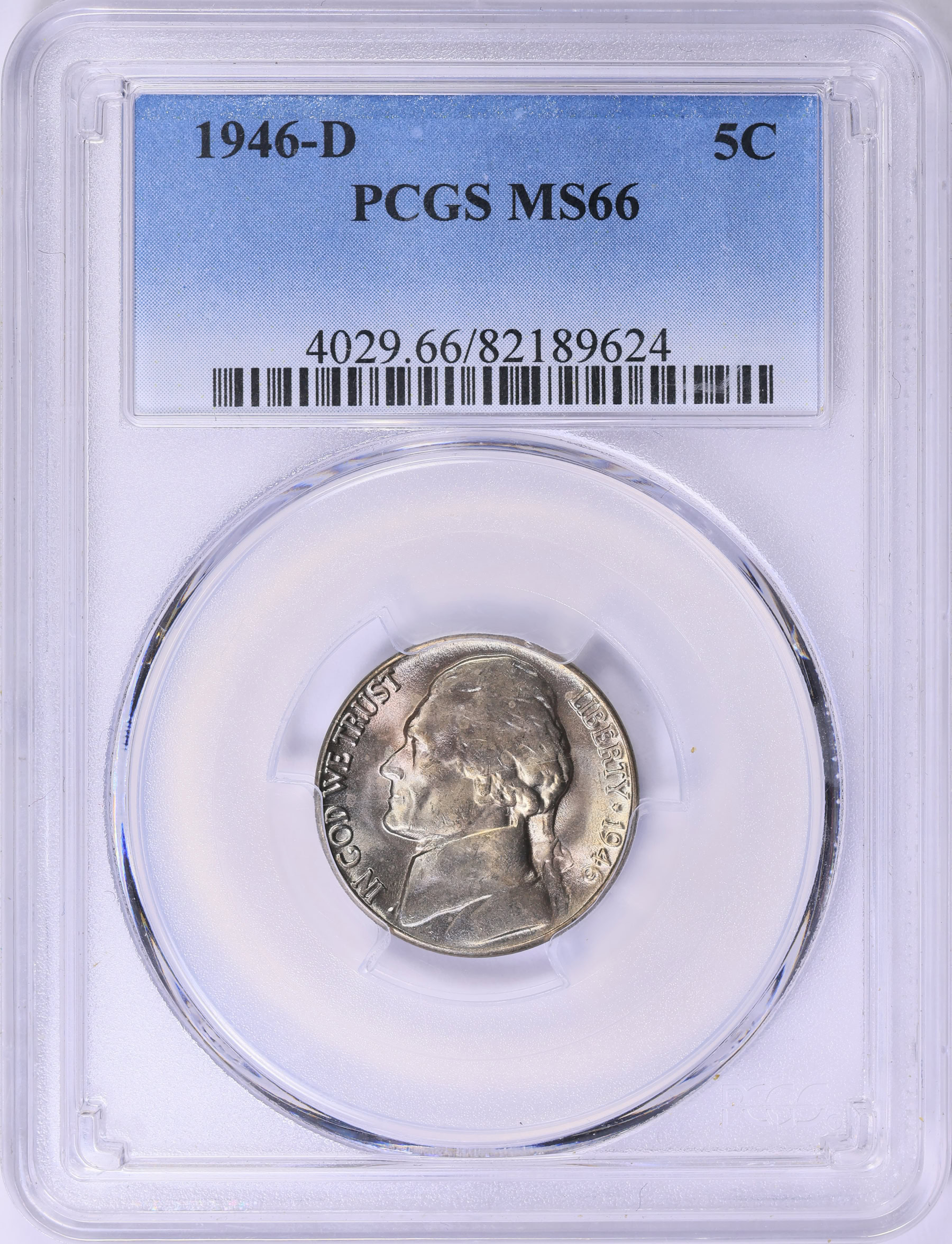 1946-D Jefferson Nickel PCGS MS-66 (Item 1821585) | GreatCollections Coin Auctions