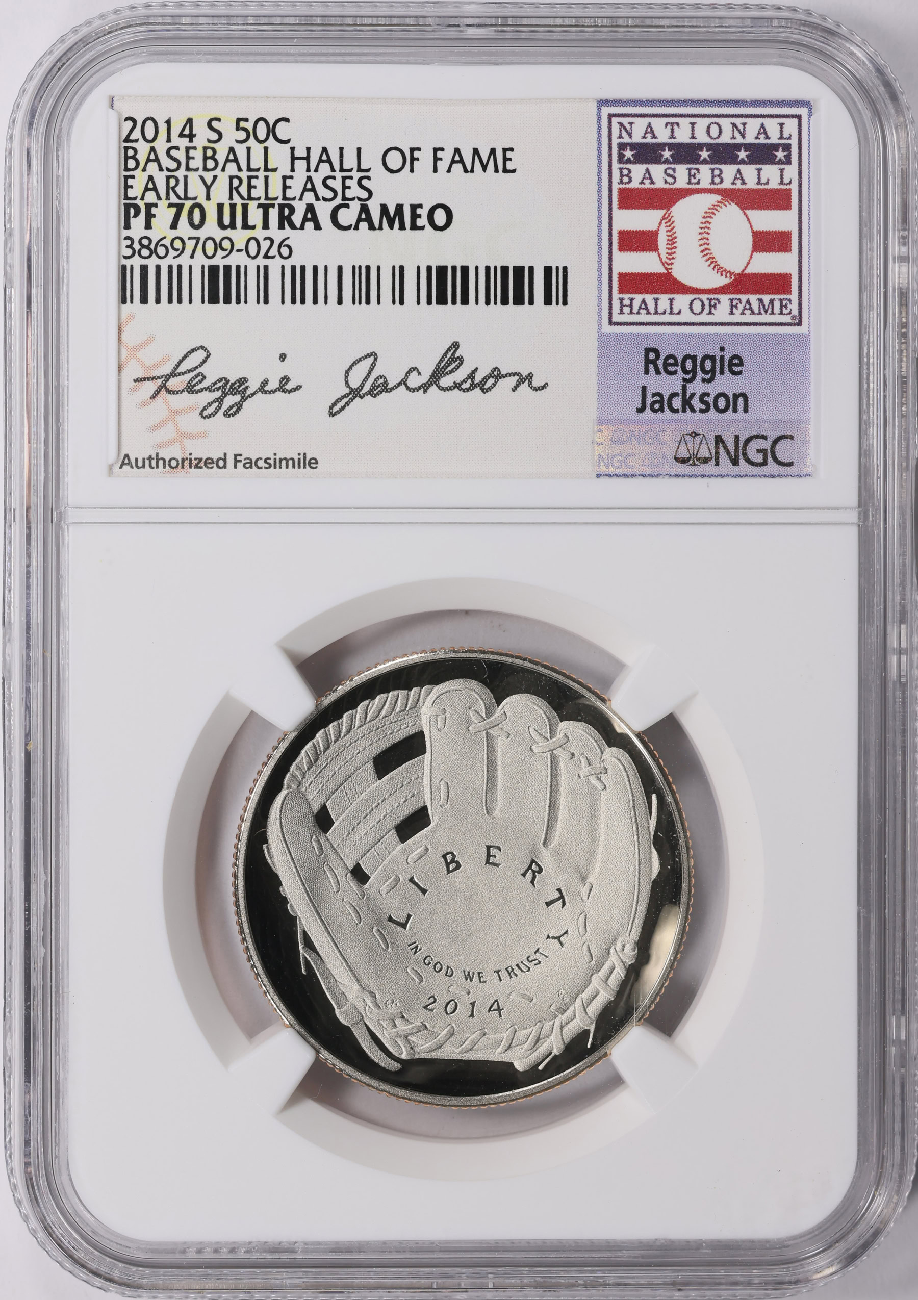 2014-S Baseball Hall of Fame Clad Half Dollar Early Releases NGC Proof ...