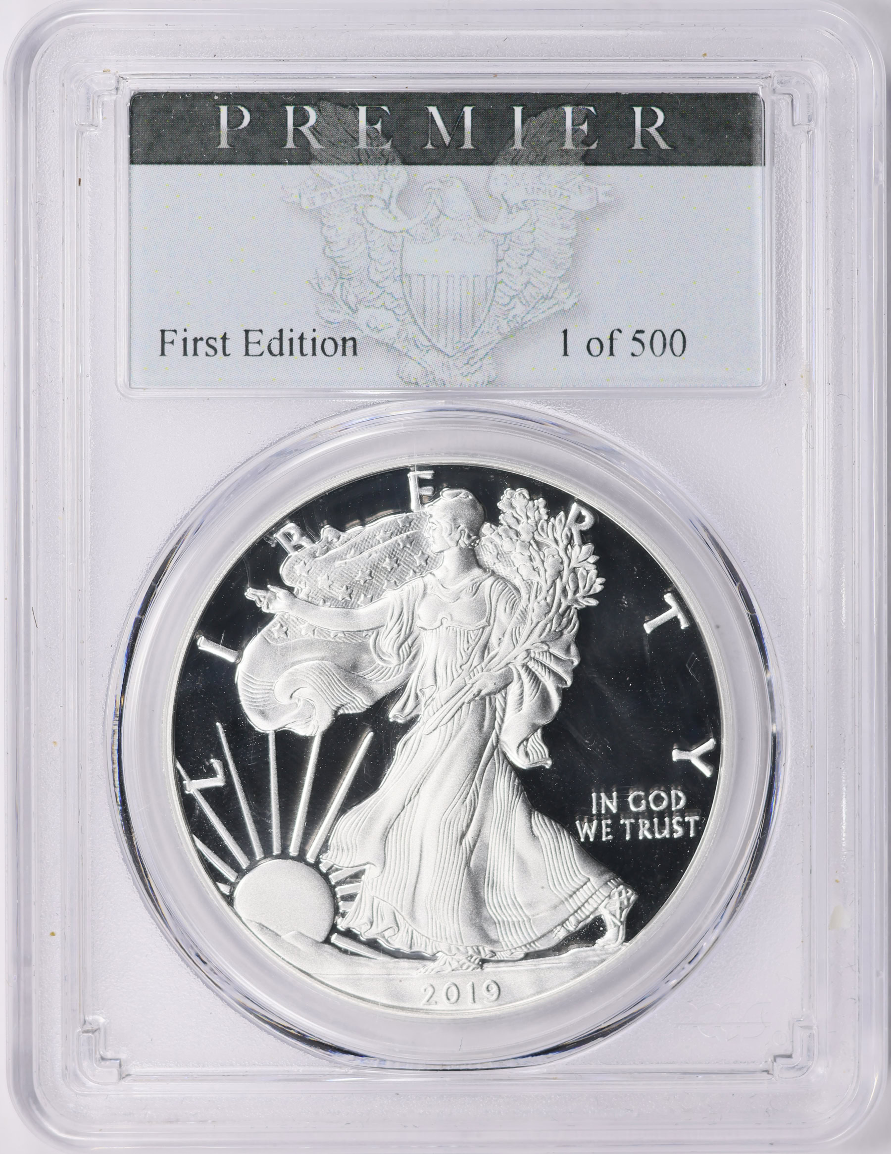 2019-S $1 Silver Eagle PCGS Proof-70 DCAM (Premier Label) (Item 1821864 ...