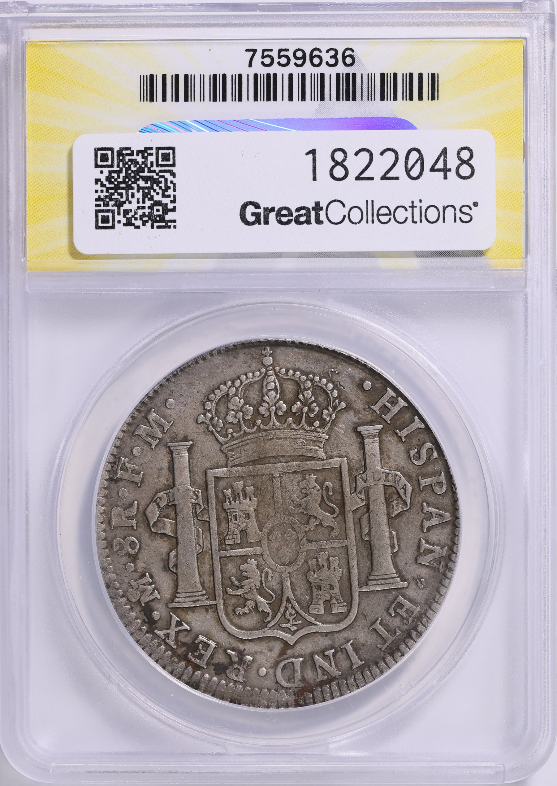 Mexico 1798-Mo FM Silver 8 Reales KM-109 ANACS XF-40 Details (Item ...