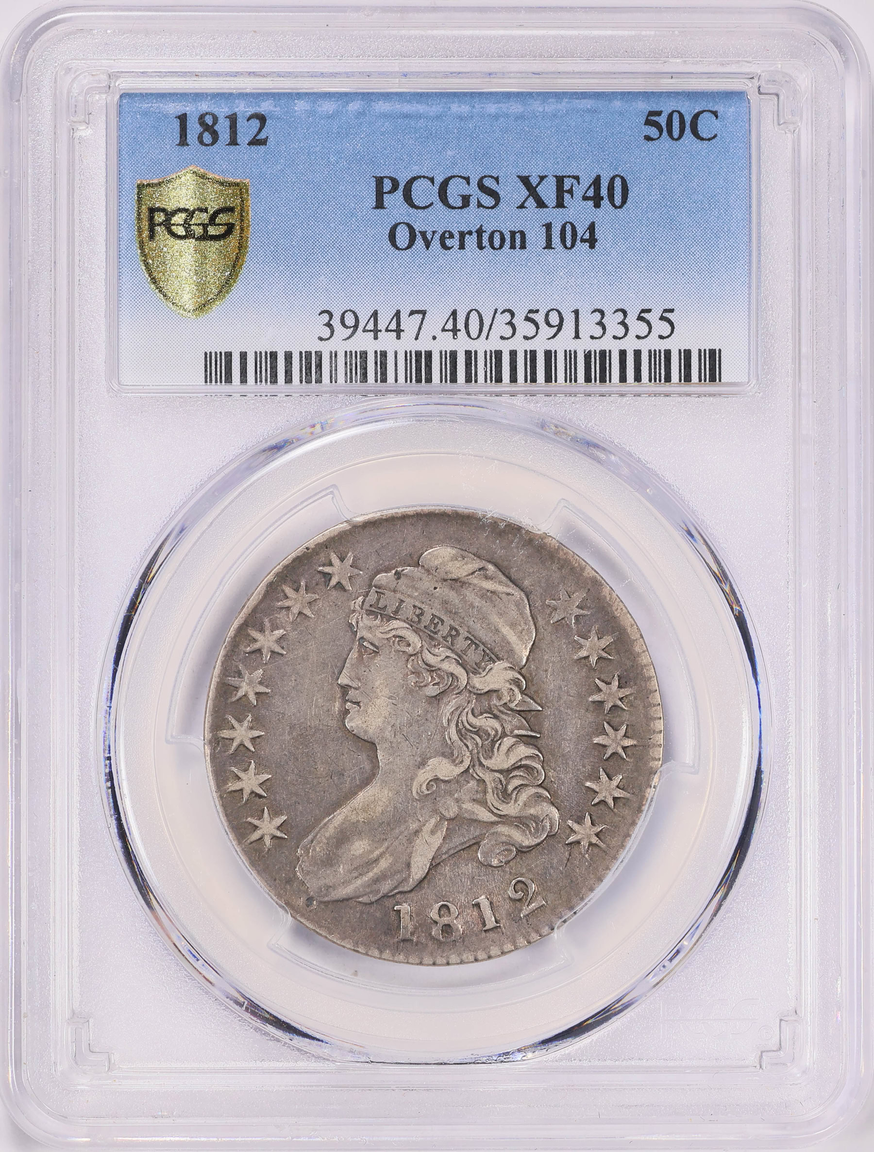 1812 Capped Bust Half Dollar Overton 104 PCGS XF-40 (Item 1822065) | GreatCollections Coin Auctions