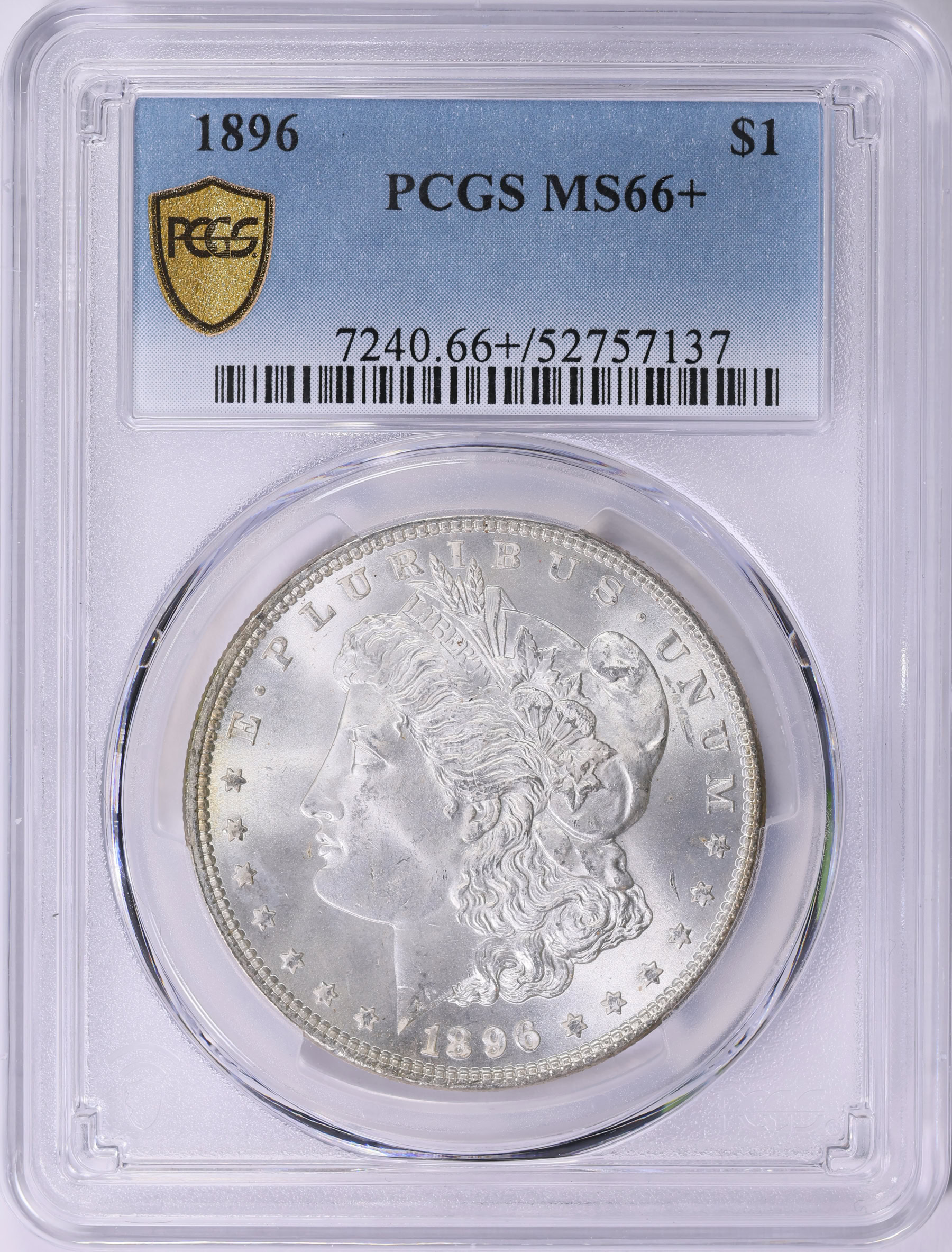 1896 Morgan Silver Dollar PCGS MS-66+ (Item 1822123) | GreatCollections Coin Auctions