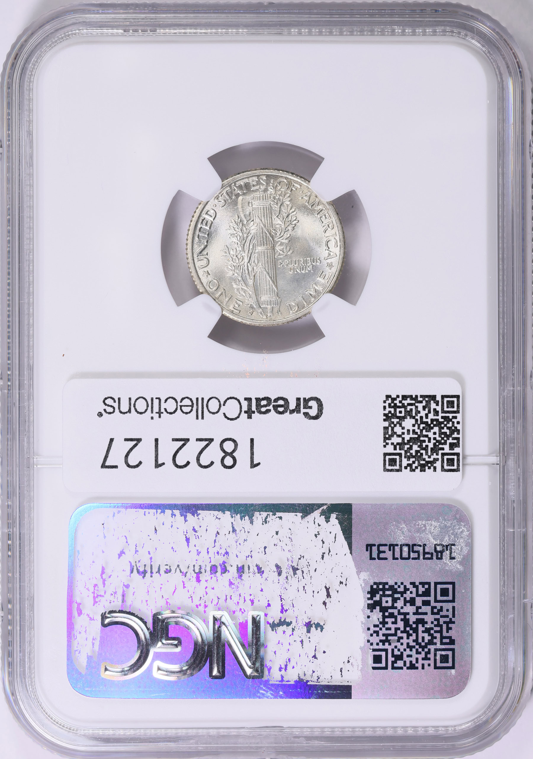 1936-S Mercury Dime NGC MS-67+ FB (Item 1822127) | GreatCollections Coin Auctions