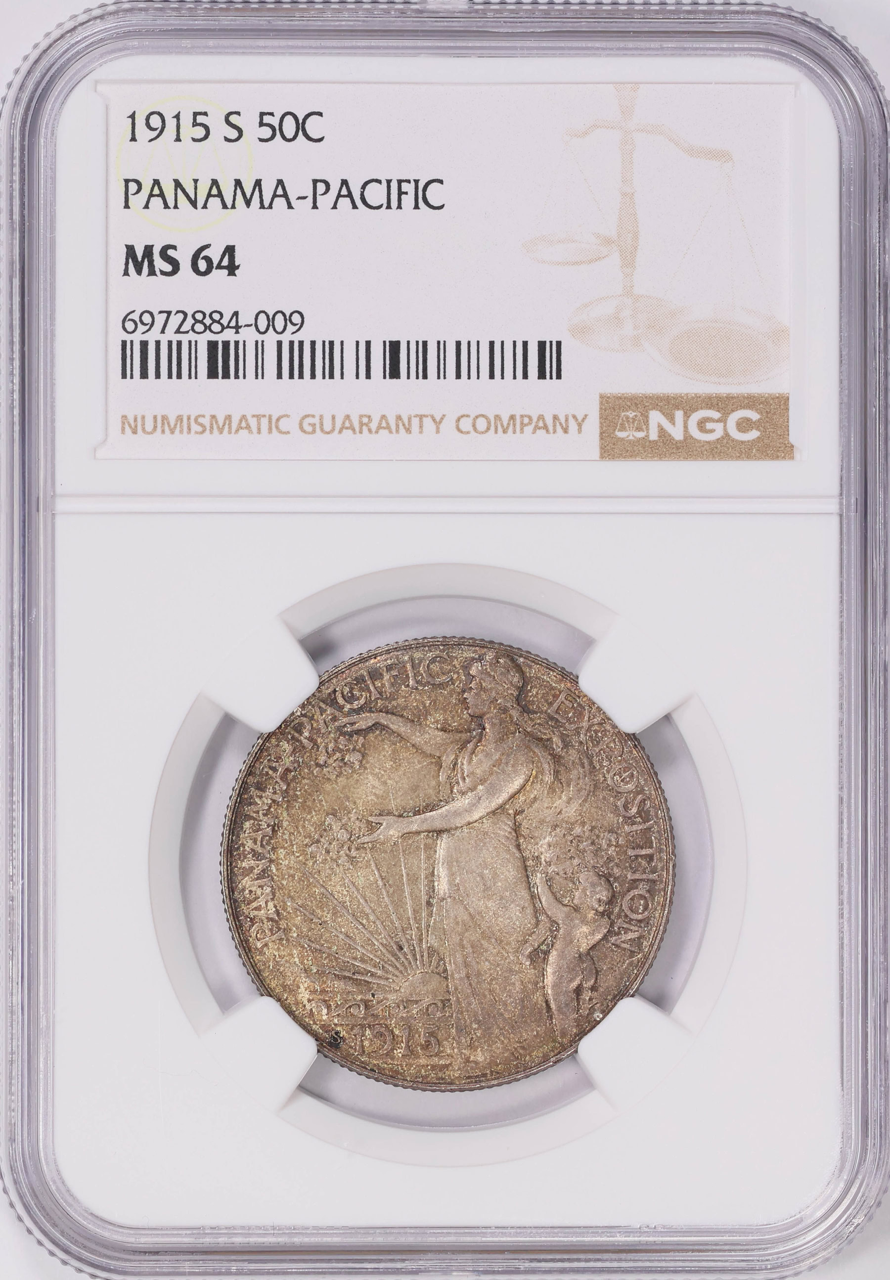 1915-S Panama-Pacific Exposition Half Dollar NGC MS-64 (Item 1822214) | GreatCollections Coin ...