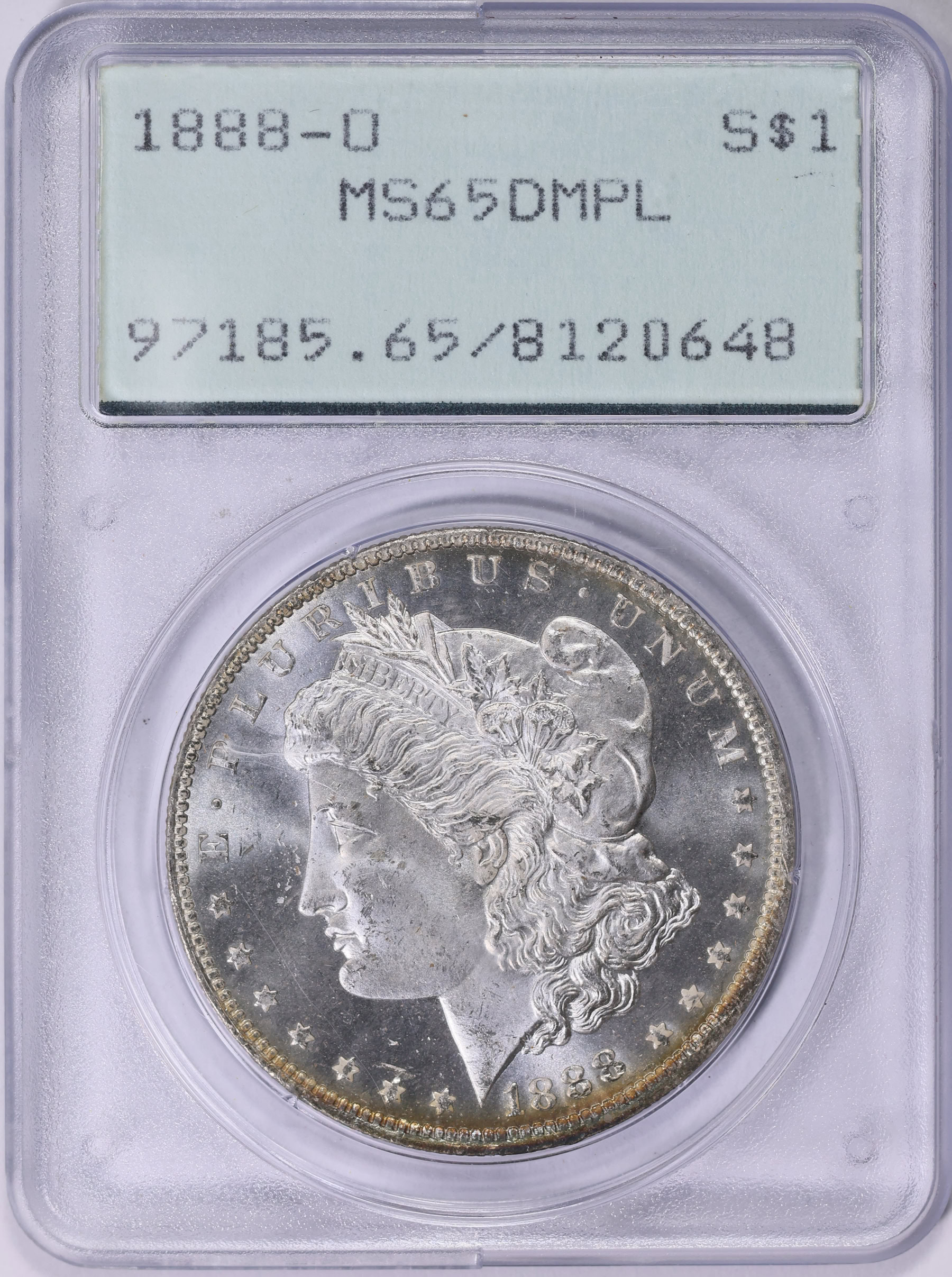 1888-O Morgan Silver Dollar PCGS MS-65 DMPL OGH (1st Gen) (Item 1822245) | GreatCollections Coin ...