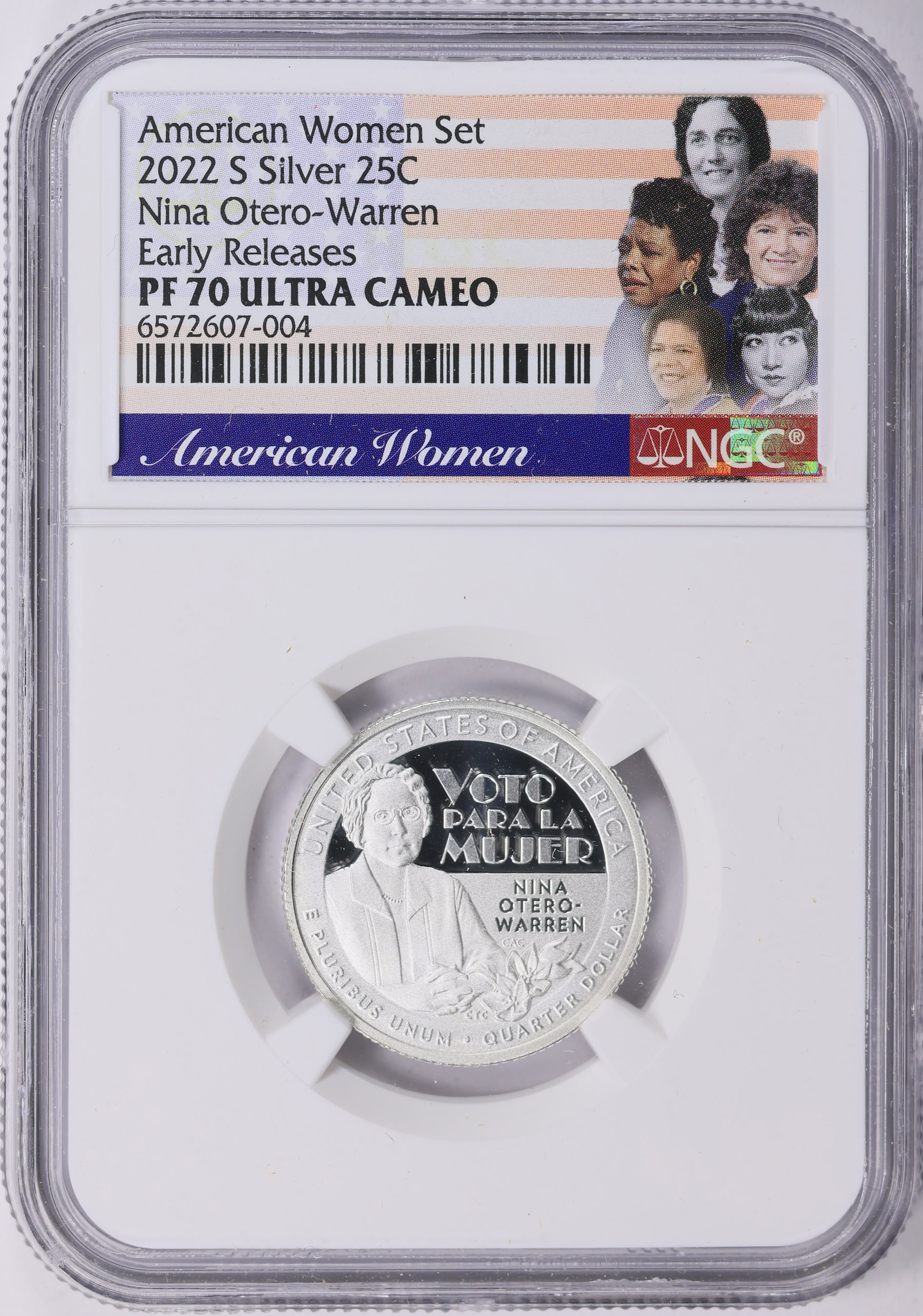 2022-S American Women Quarter Nina Otero-Warren-Silver Early Releases ...