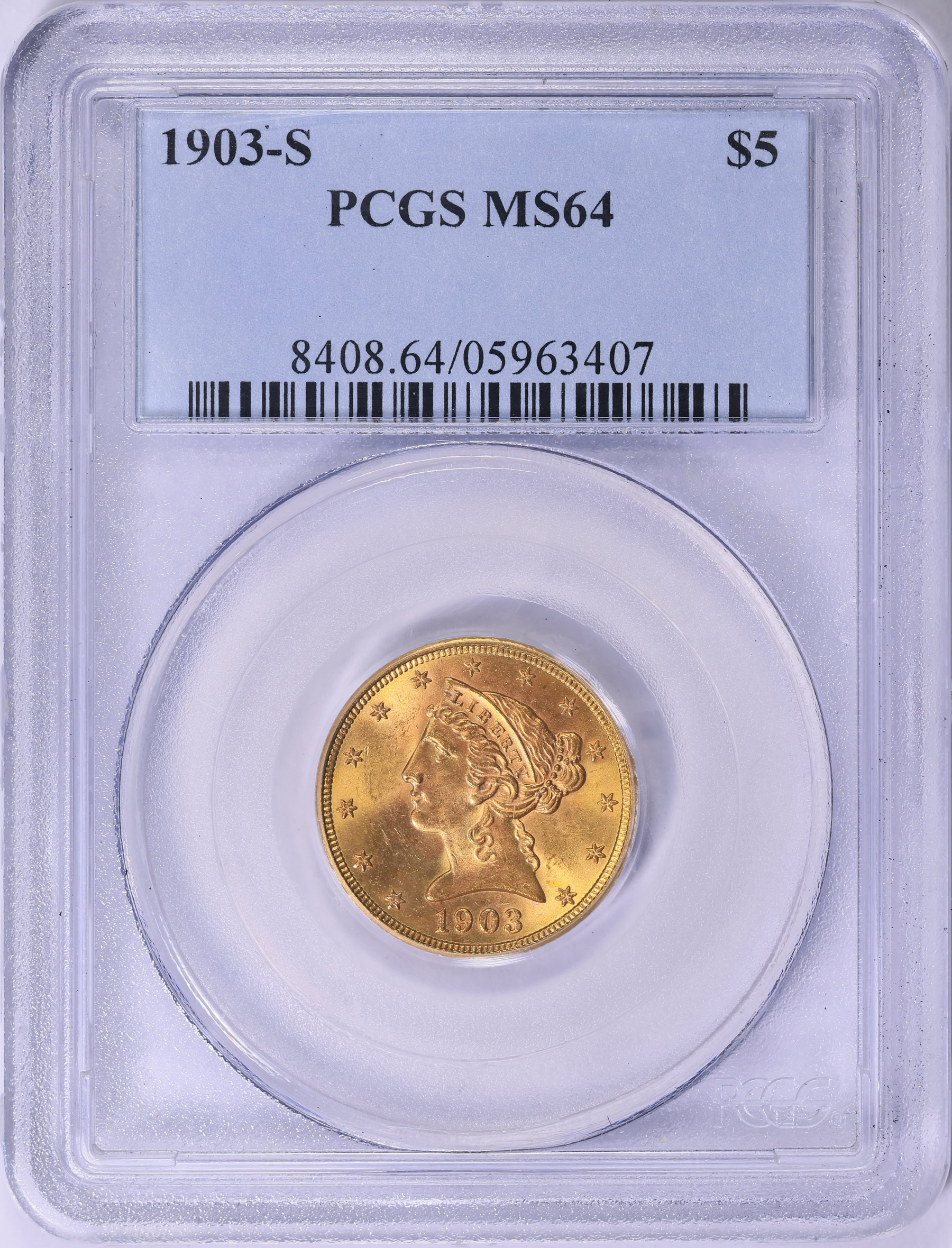 1903-S Liberty Gold Half Eagle PCGS MS-64 (Item 1822364) | GreatCollections Coin Auctions
