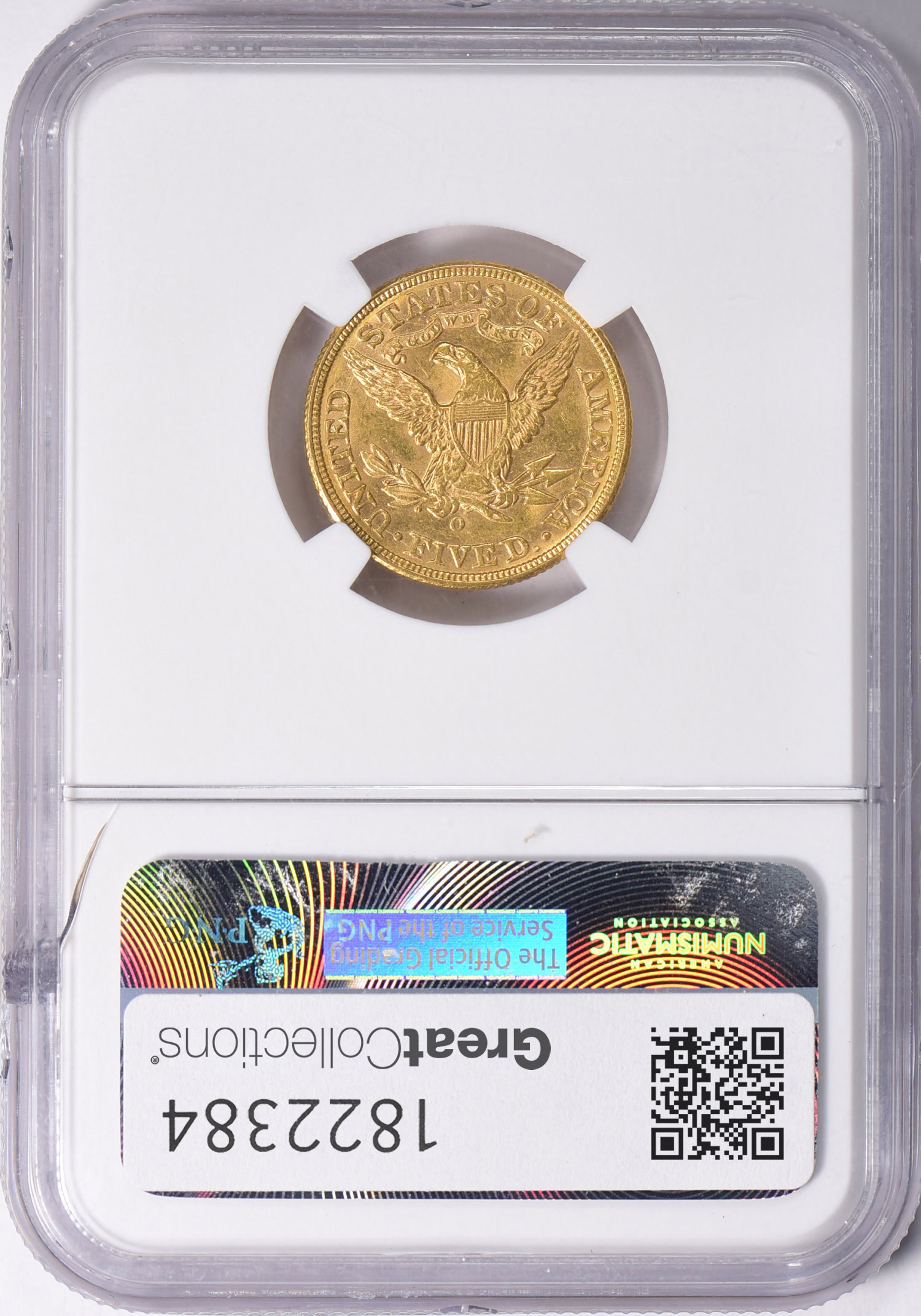 1893-O Liberty Gold Half Eagle NGC MS-61 (Item 1822384) | GreatCollections Coin Auctions