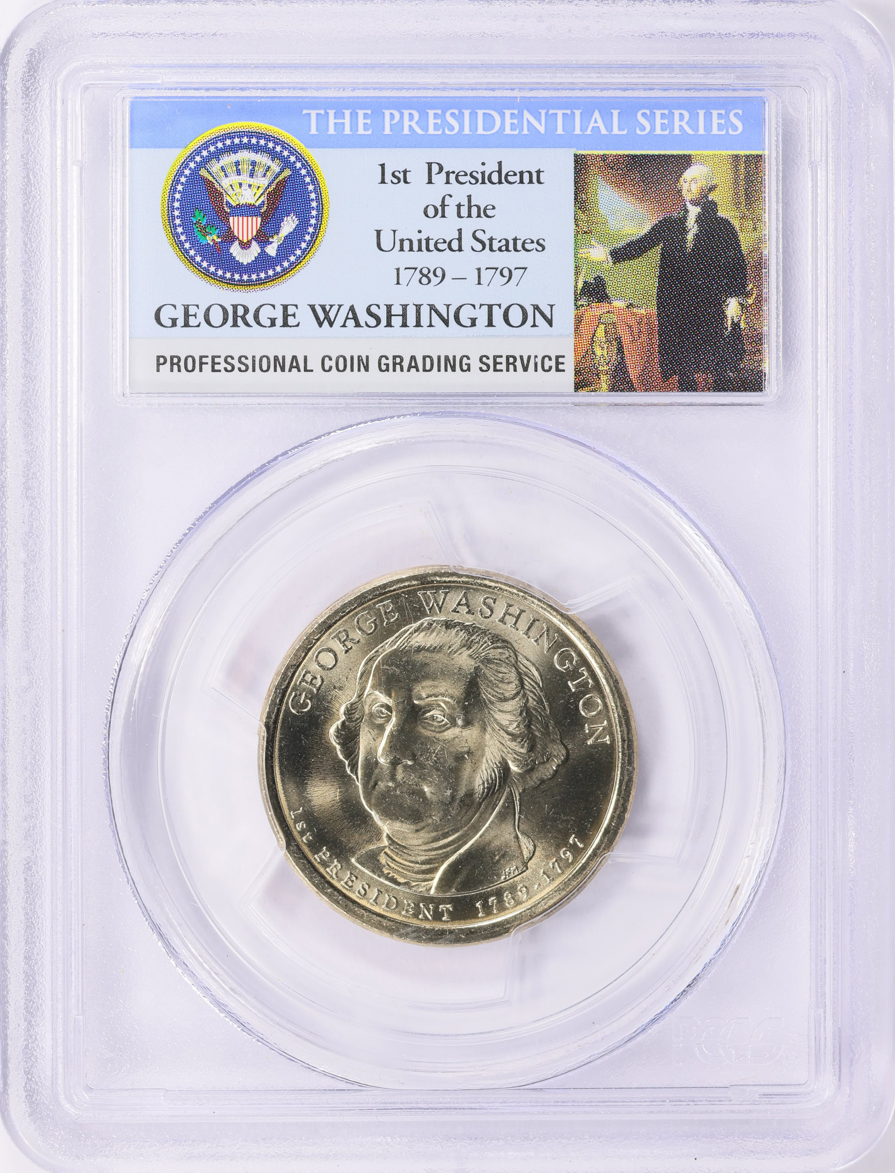 Mint Error (2007) Presidential Dollar George Washington Missing Edge ...