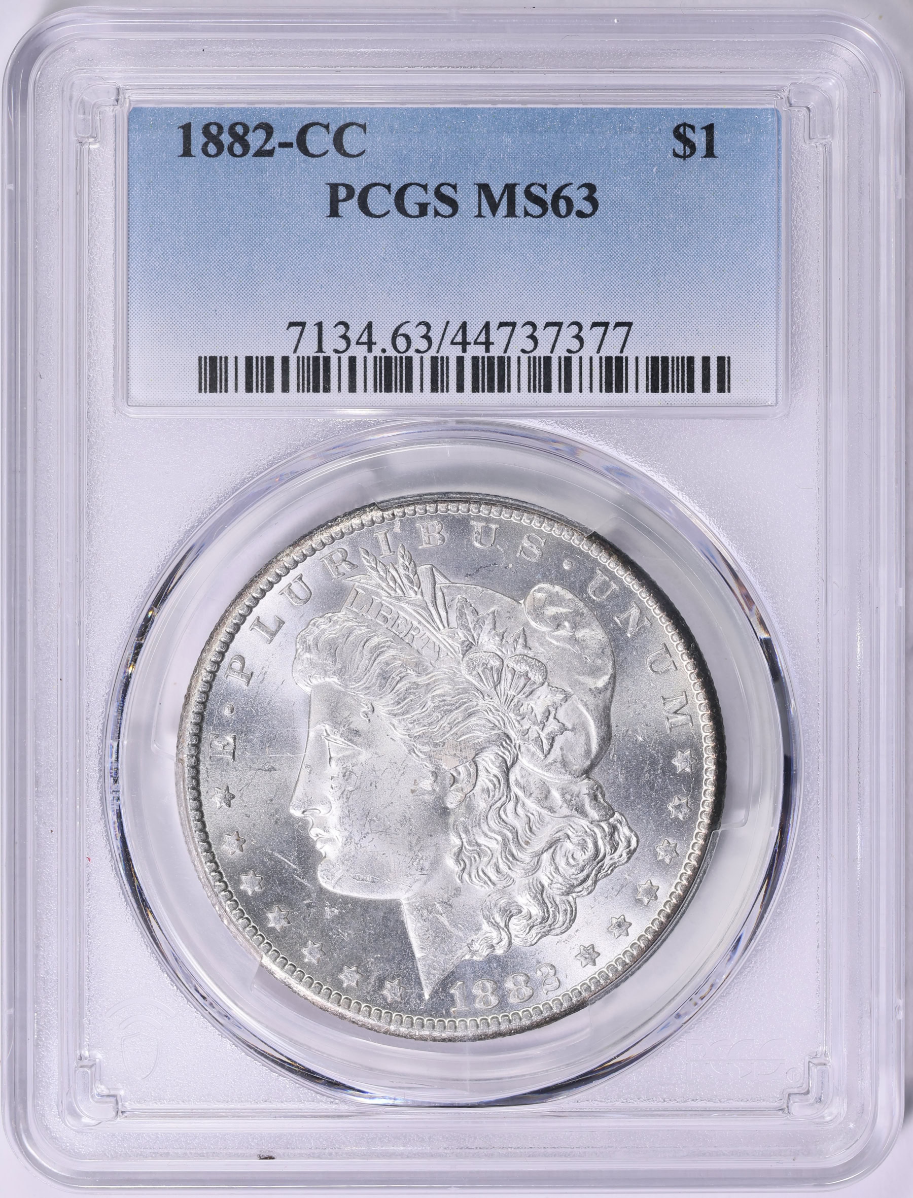 1882-CC Morgan Silver Dollar PCGS MS-63 (Item 1822512) | GreatCollections Coin Auctions