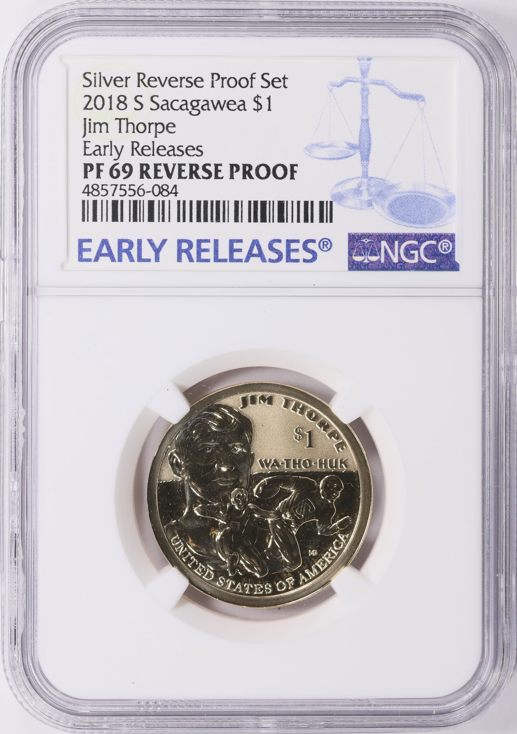 2018-S Sacagawea Dollar Reverse Proof Early Releases NGC Proof-69 (Item ...