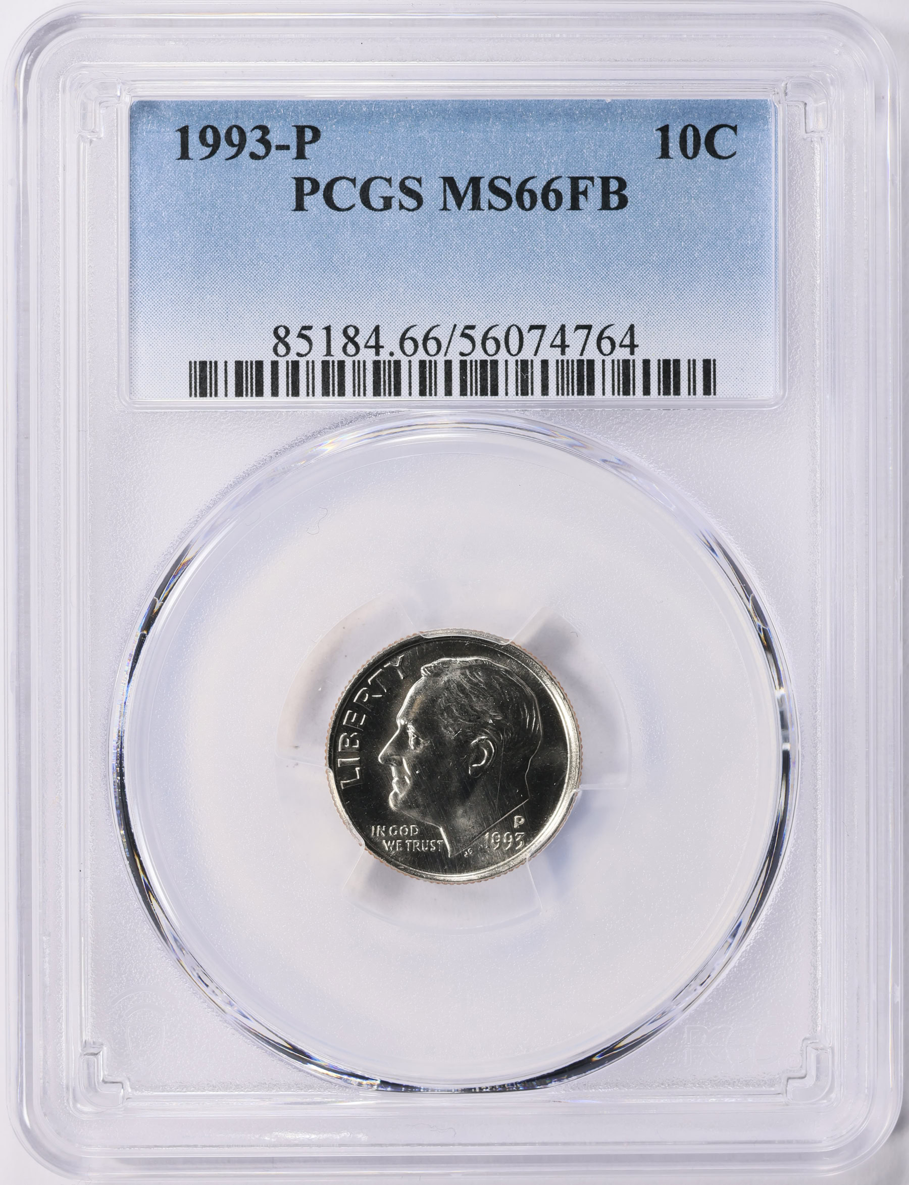 1993-P Roosevelt Dime PCGS MS-66 FB (Item 1822675) | GreatCollections ...