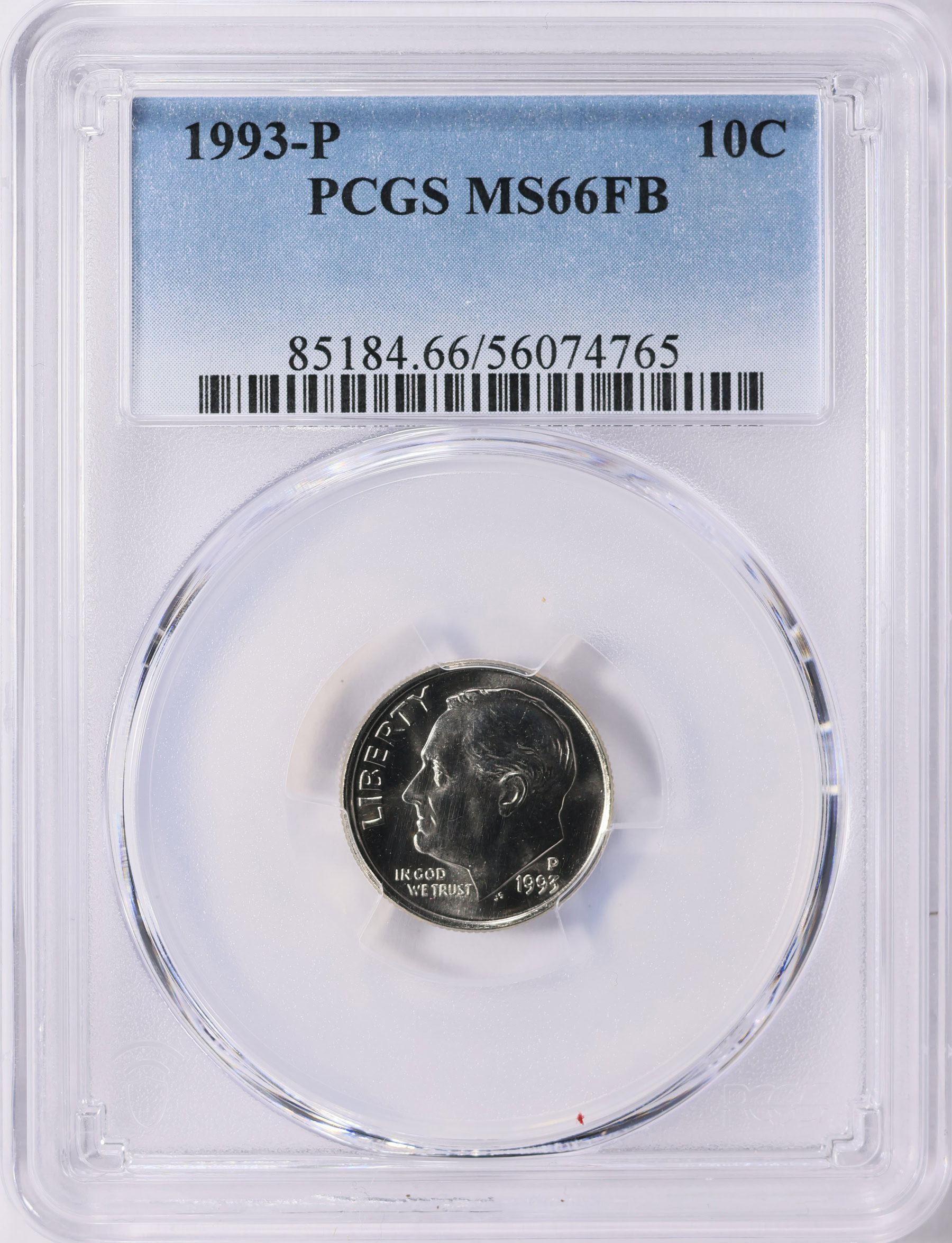 1993-P Roosevelt Dime PCGS MS-66 FB (Item 1822676) | GreatCollections ...