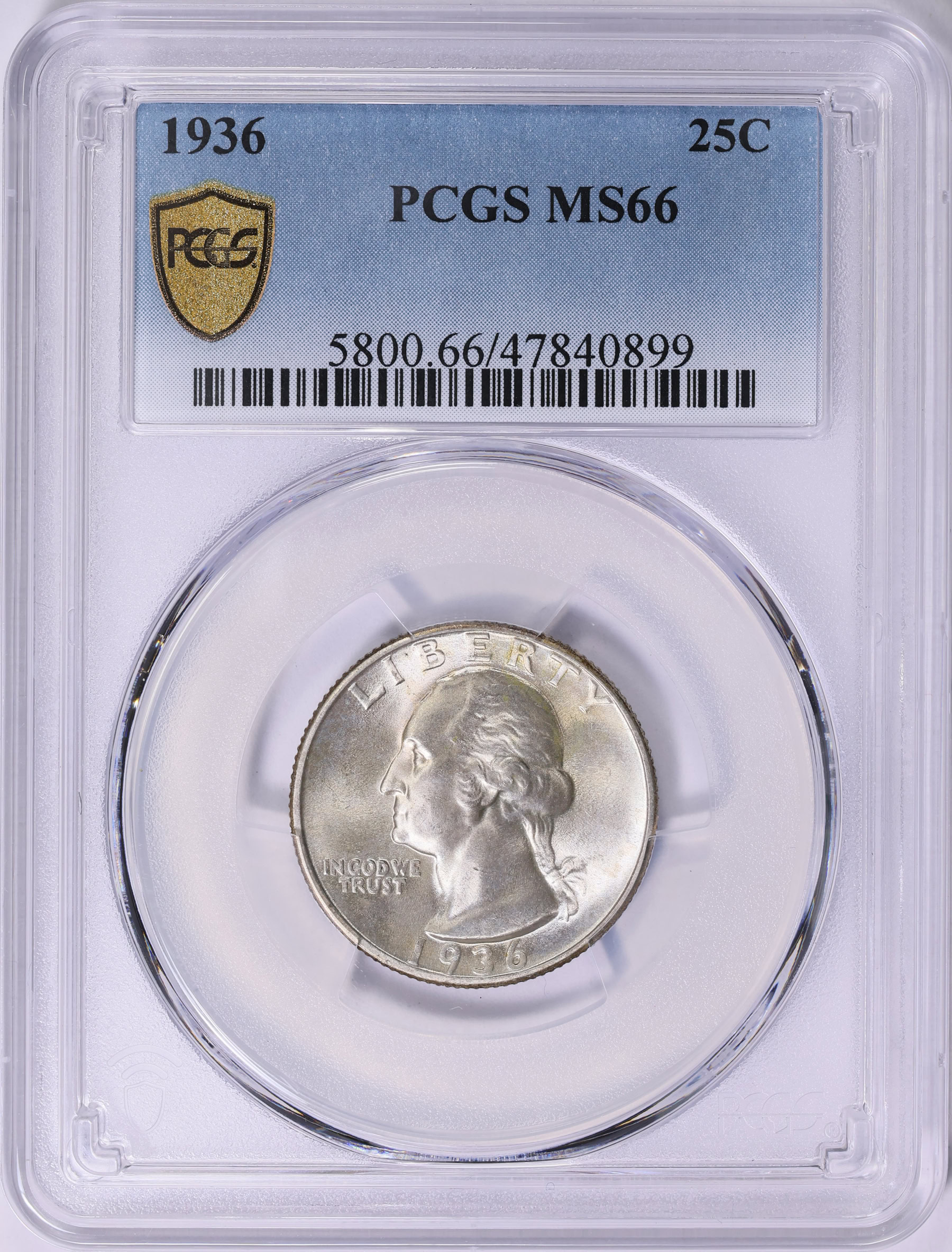 1936 Washington Quarter PCGS MS-66 (Item 1822690) | GreatCollections Coin Auctions