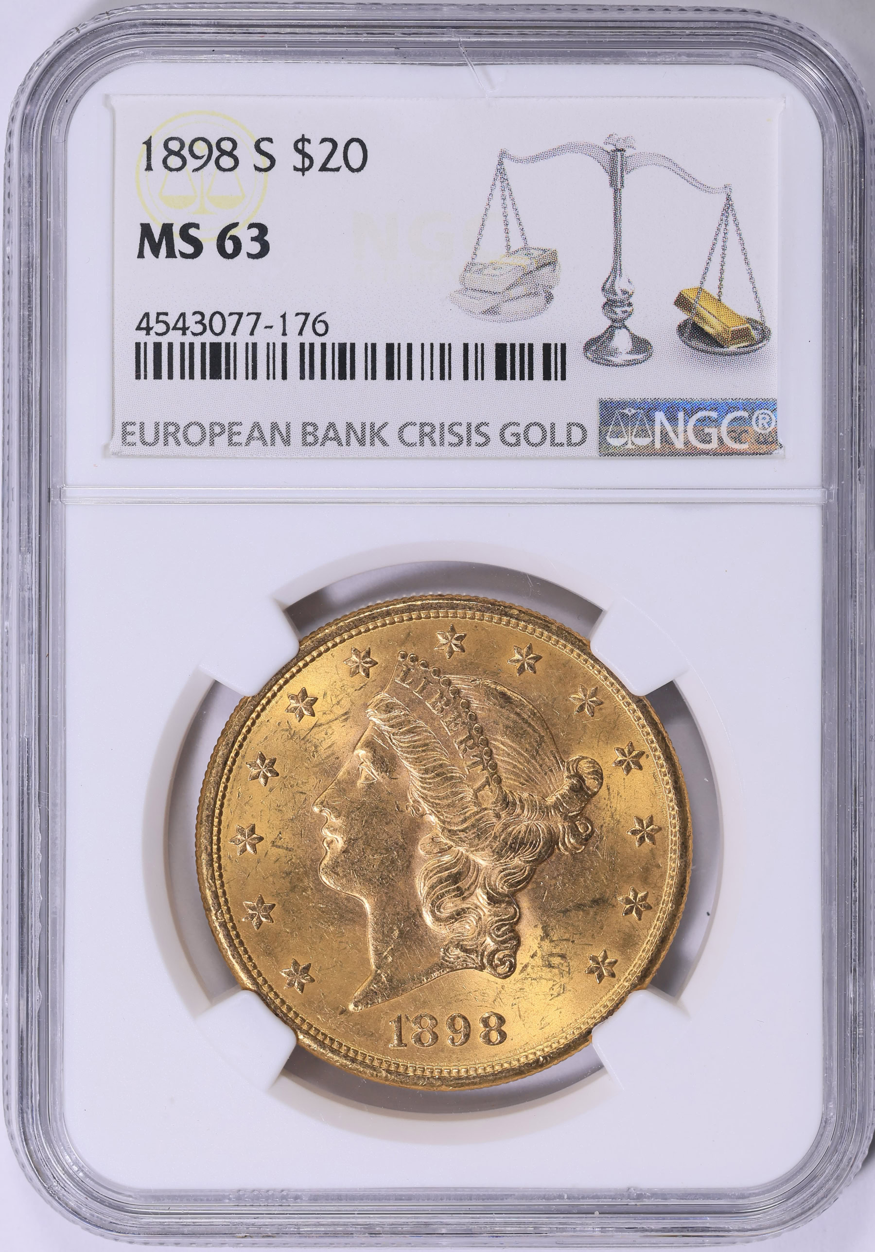 1898-S Liberty Gold Double Eagle NGC MS-63 (Item 1822705) | GreatCollections Coin Auctions