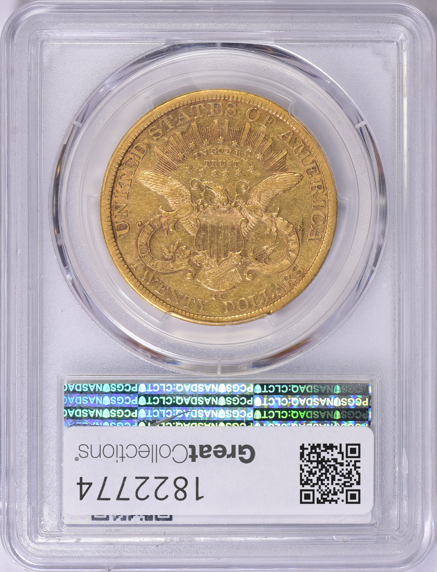 1877-CC Liberty Gold Double Eagle PCGS XF-45 (Item 1822774) | GreatCollections Coin Auctions