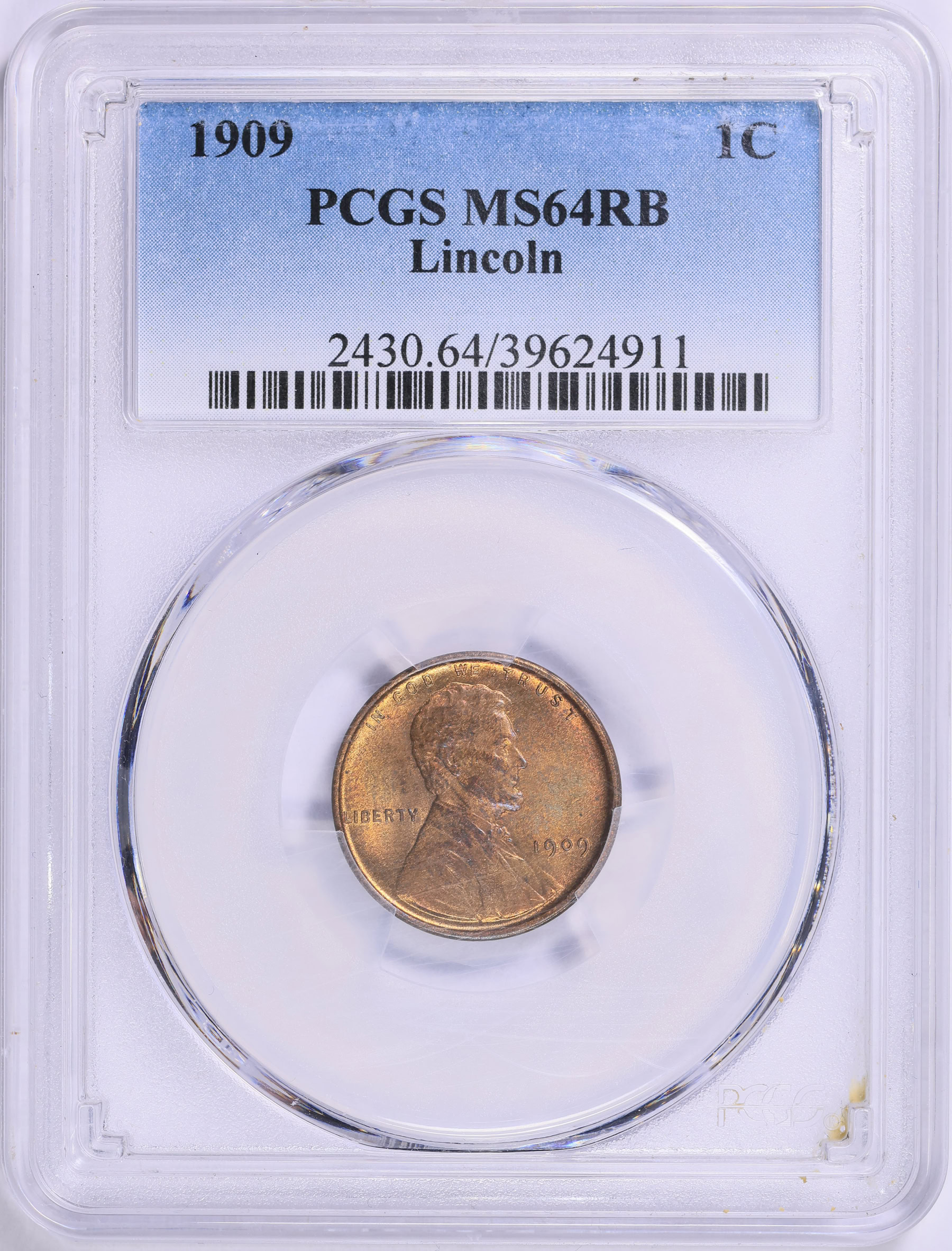 1909 Lincoln Cent PCGS MS-64 RB (Item 1822924) | GreatCollections Coin Auctions