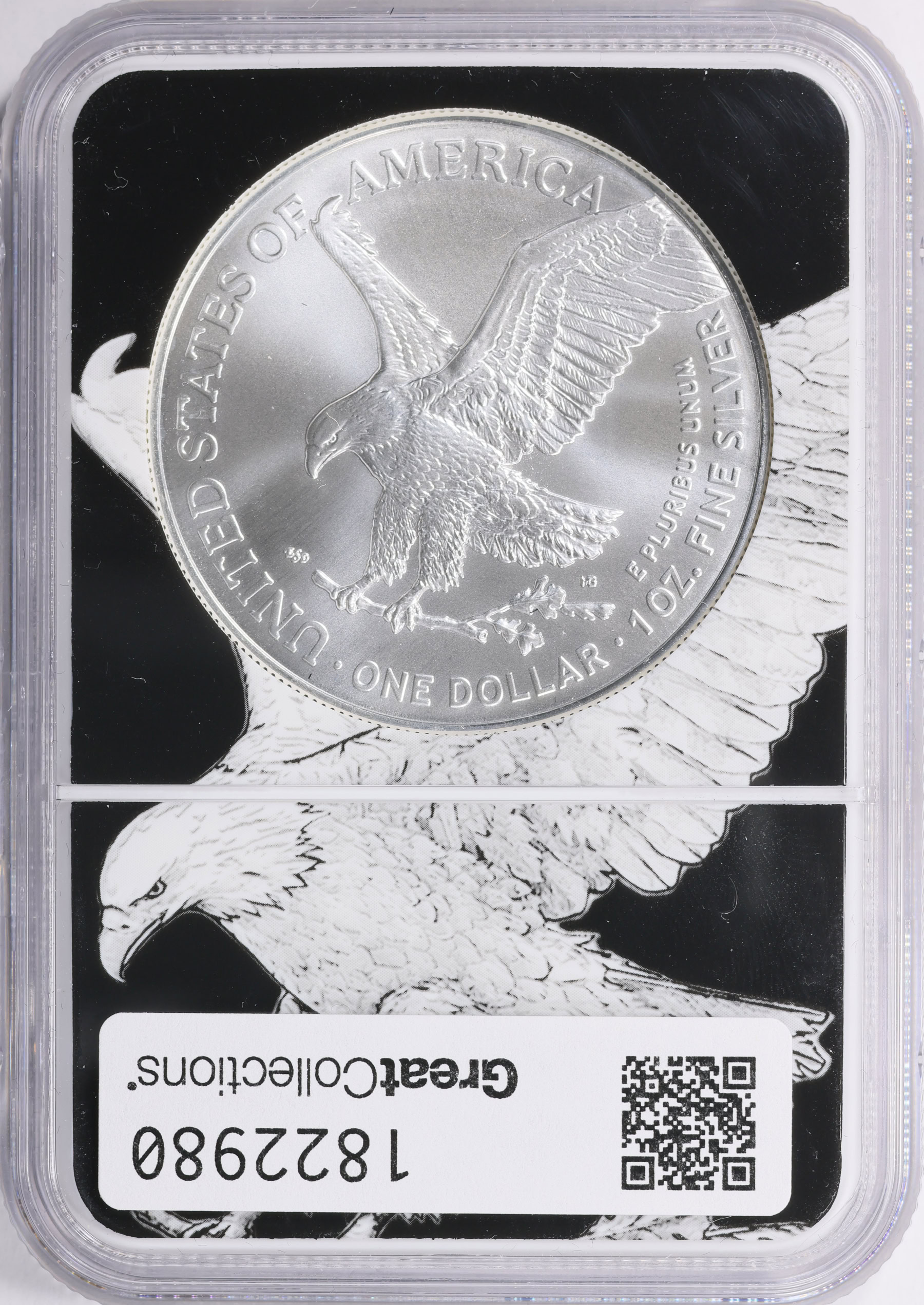 2024-(P) $1 Silver Eagle with Star Privy NGC MS-70 (Silver Eagle Frame ...