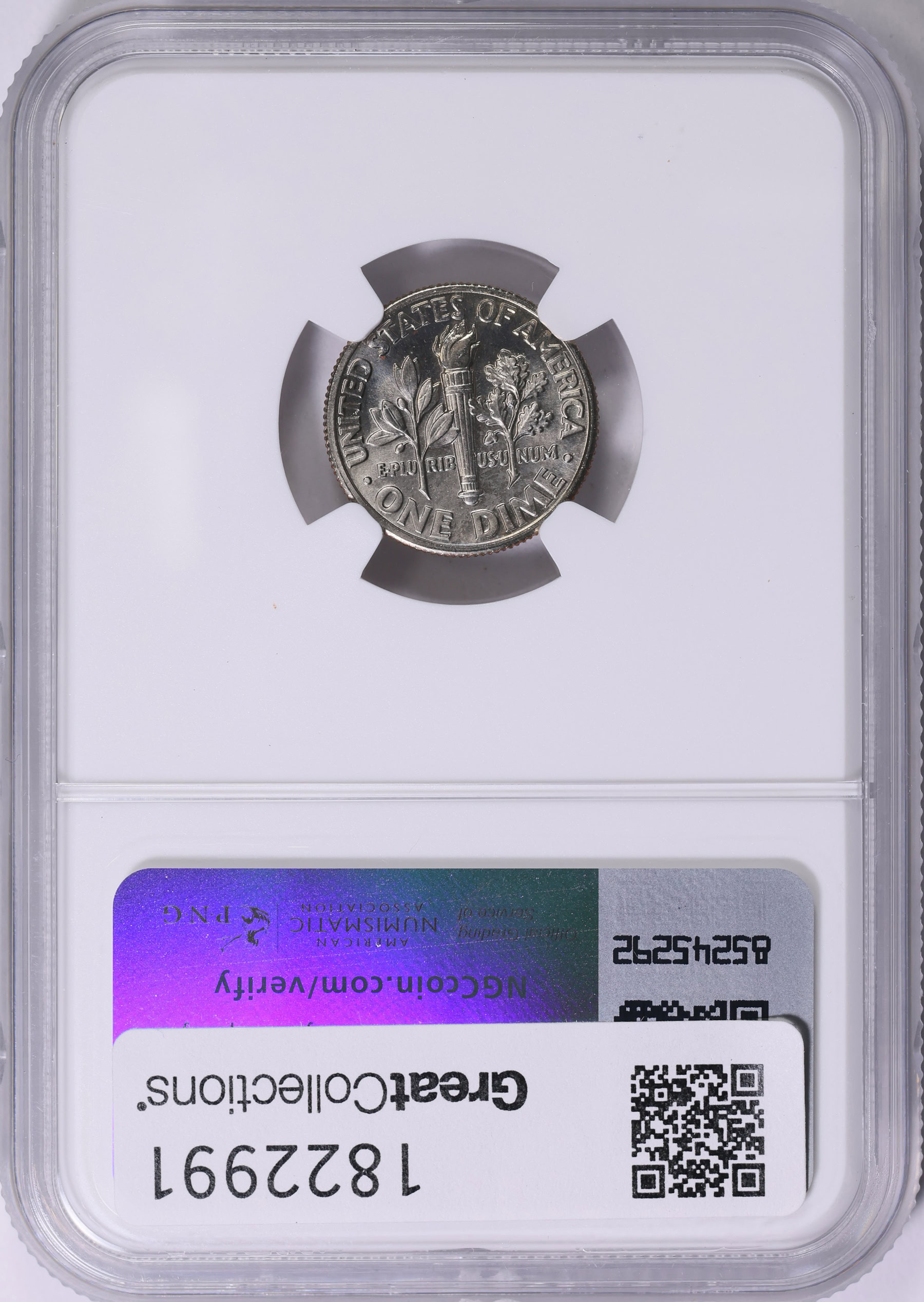 1989-D Roosevelt Dime NGC MS-67 (Item 1822991) | GreatCollections Coin ...
