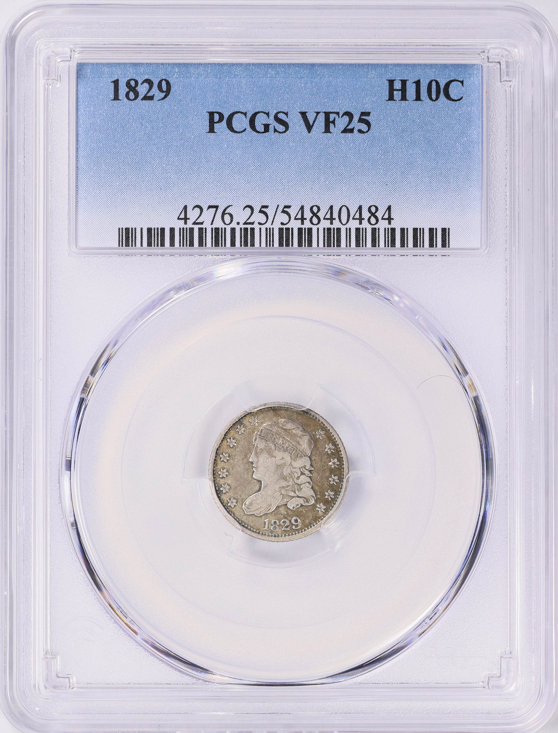 1829 Capped Bust Half Dime PCGS VF-25 (Item 1823067) | GreatCollections Coin Auctions