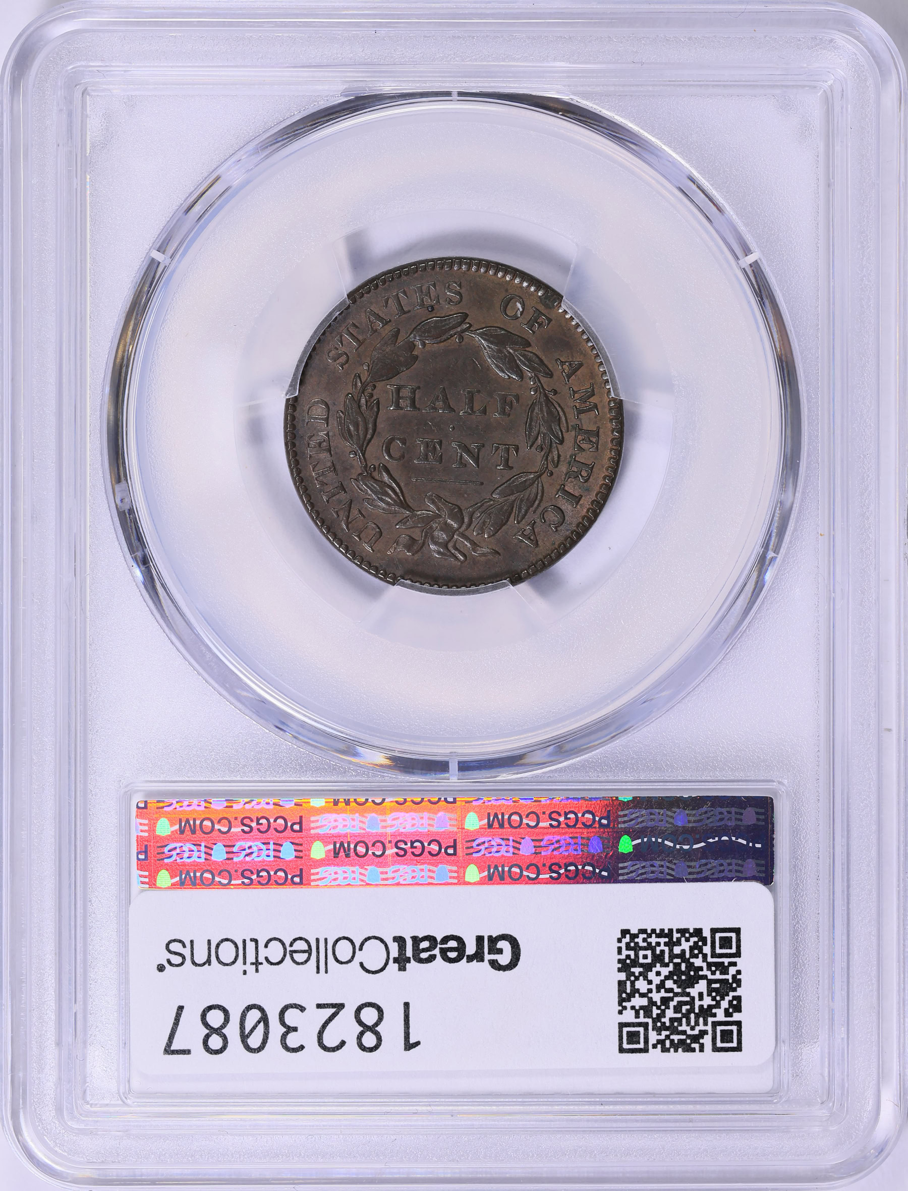 1828 Classic Half Cent 12 Stars Cohen 2 PCGS AU-53 BN (Item 1823087) | GreatCollections Coin ...